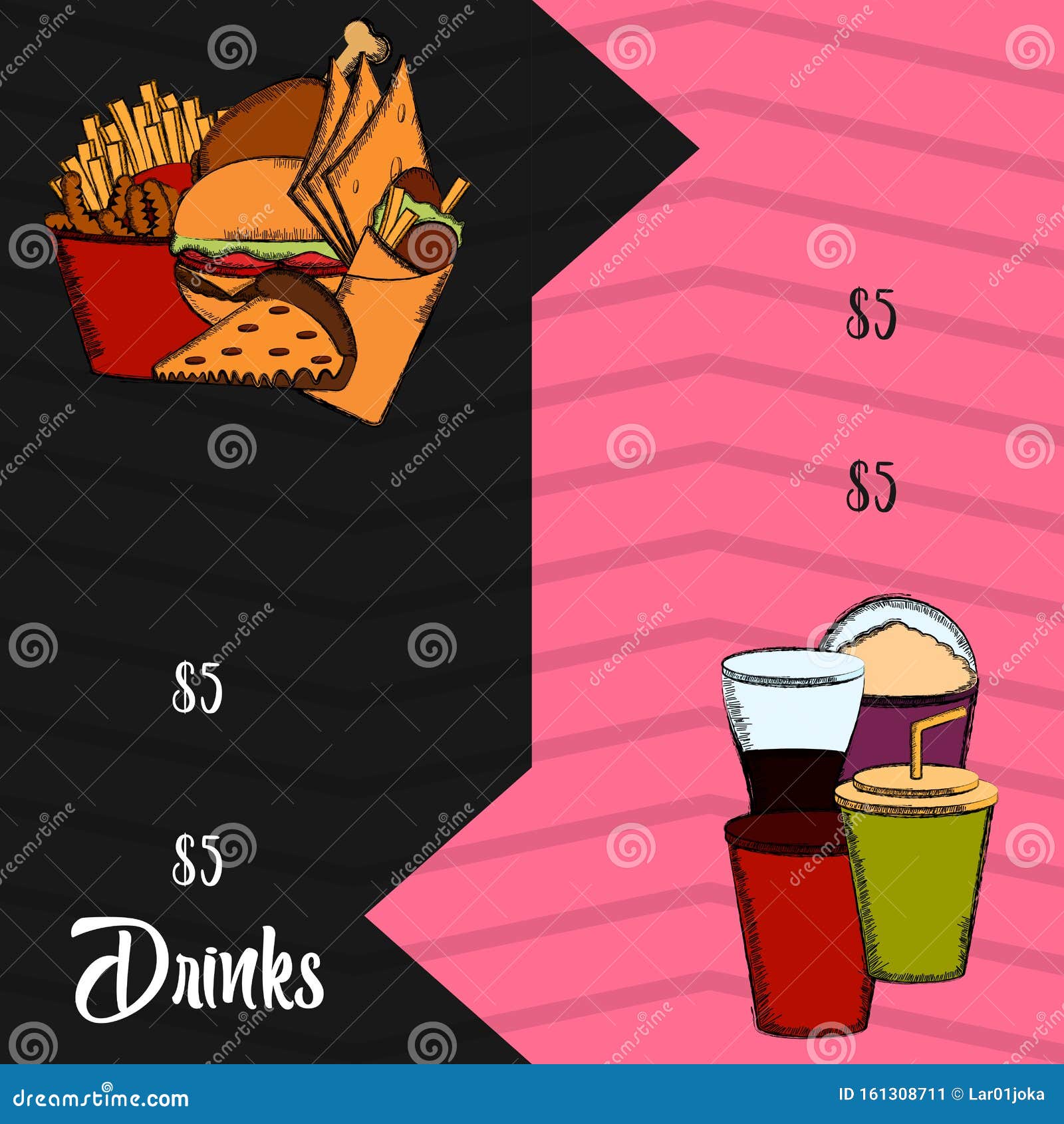 Restauran Menu Illustration Stock Vector - Illustration of breakfast ...