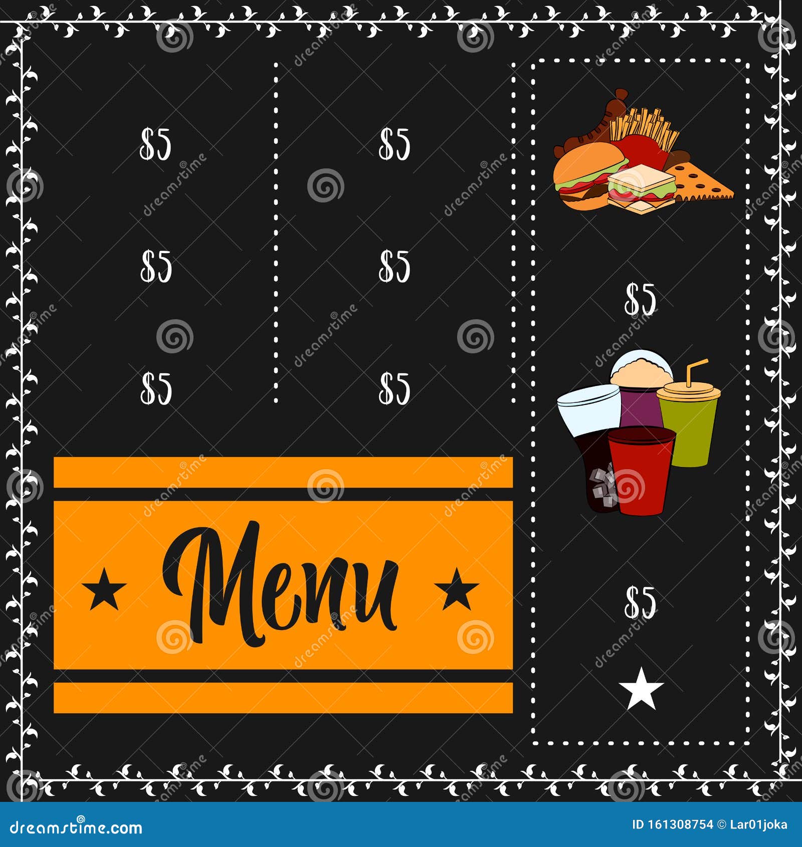 Restauran Menu Illustration Stock Vector - Illustration of poster ...