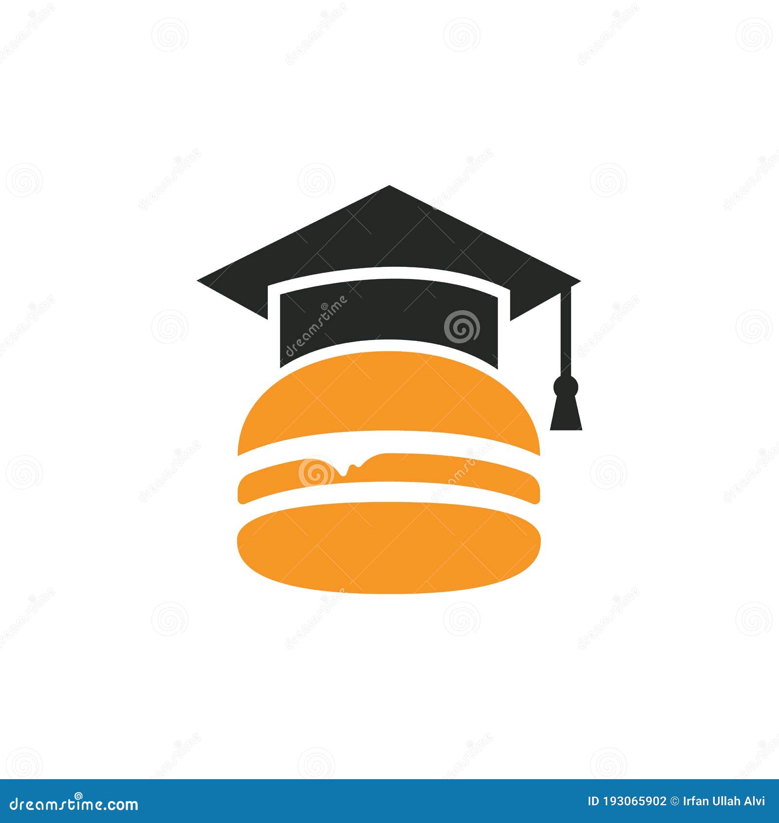 Food Education Vector Logo Design. Stock Vector - Illustration of ...