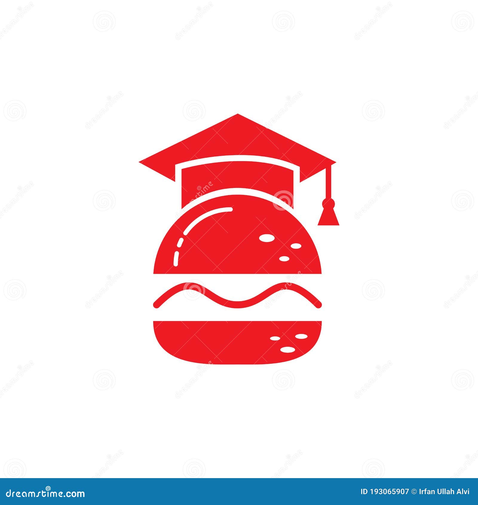 Food Education Vector Logo Design. Stock Vector - Illustration of book ...