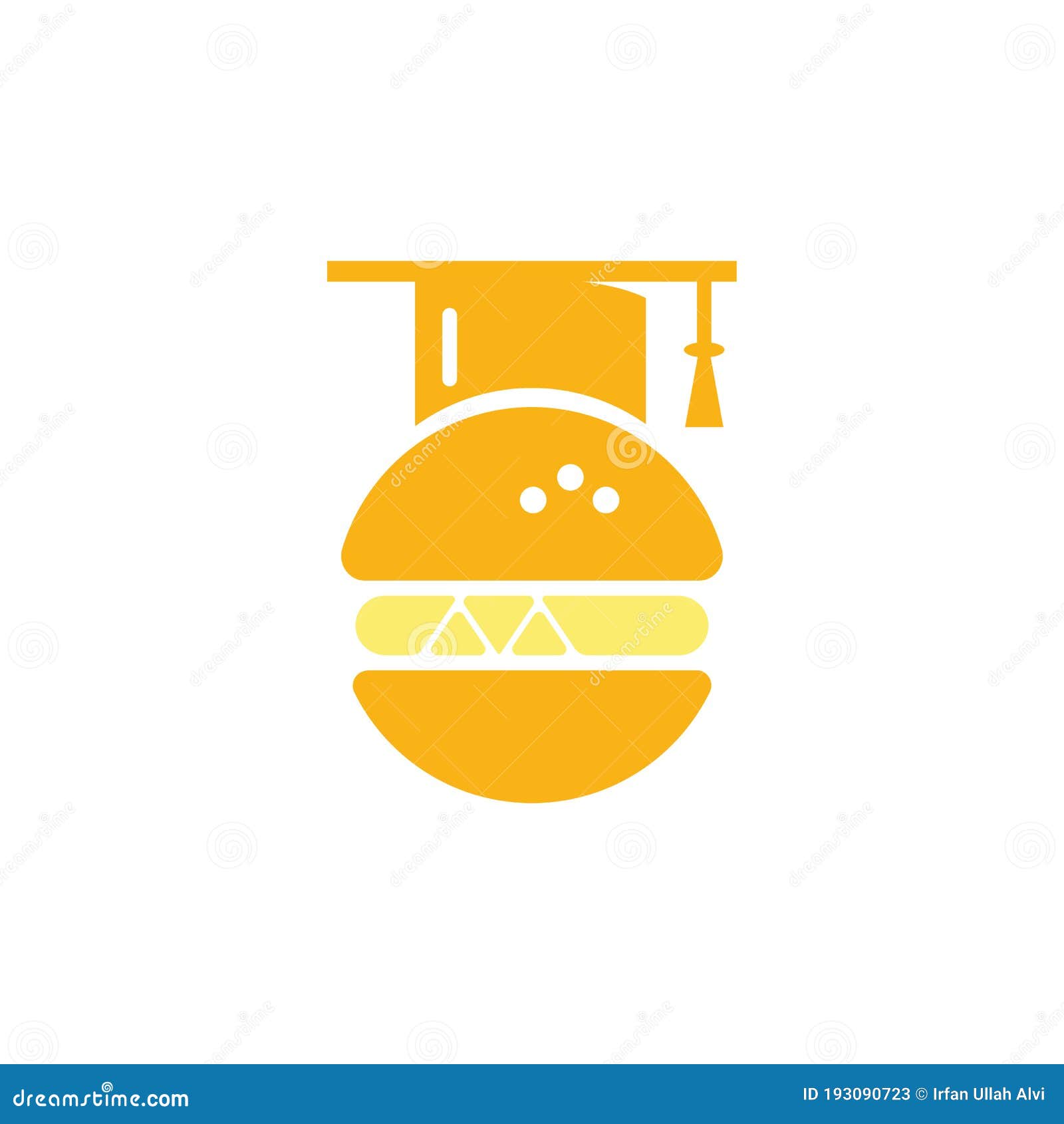 Food Education Vector Logo Design. Stock Vector - Illustration of food ...