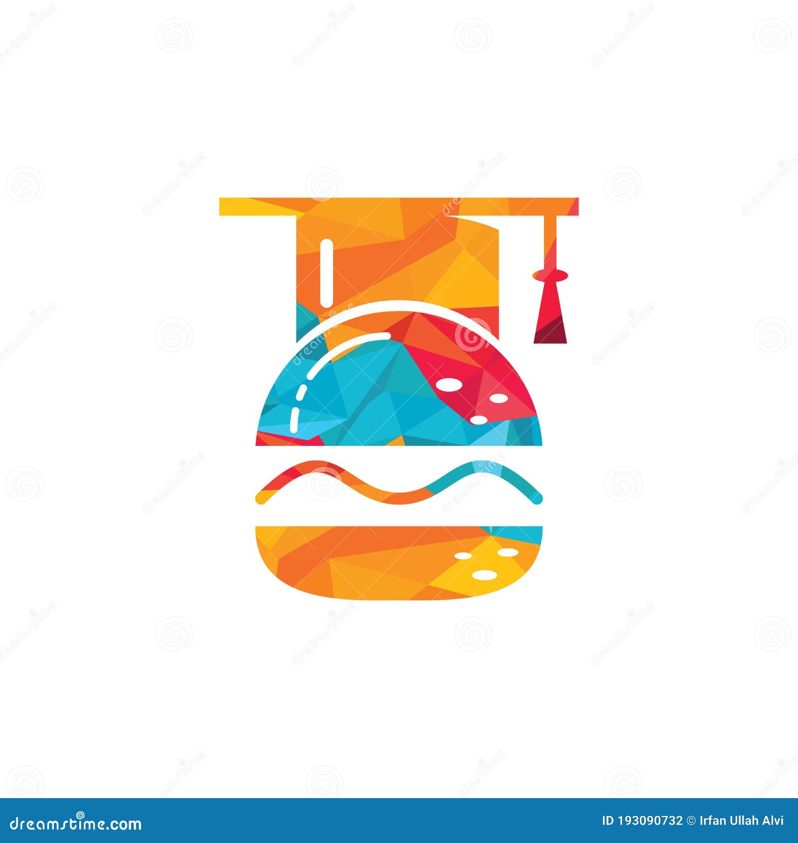 Food Education Vector Logo Design. Stock Vector - Illustration of ...