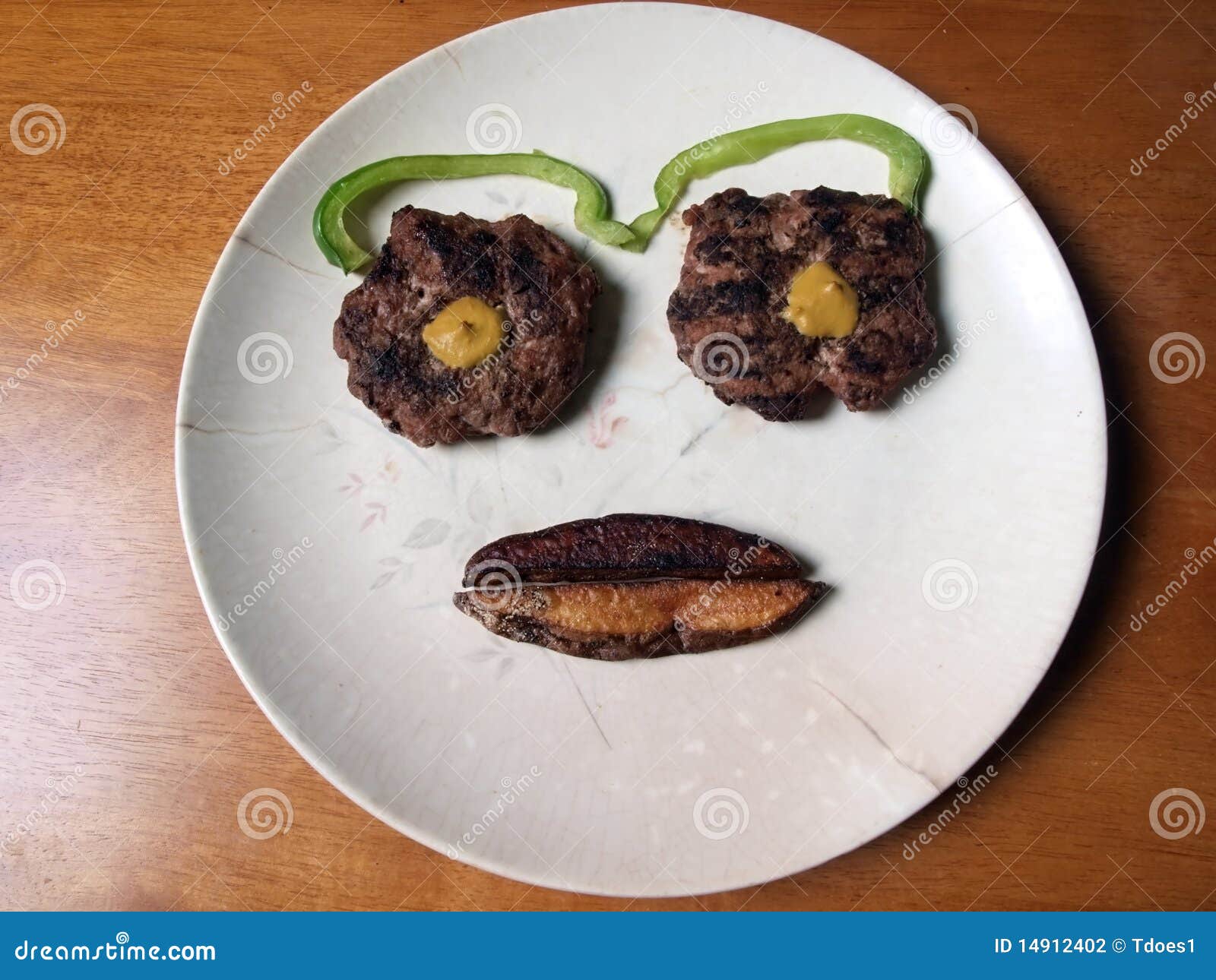 Food face stock photo. Image of fries, burger, arrangement - 14912402