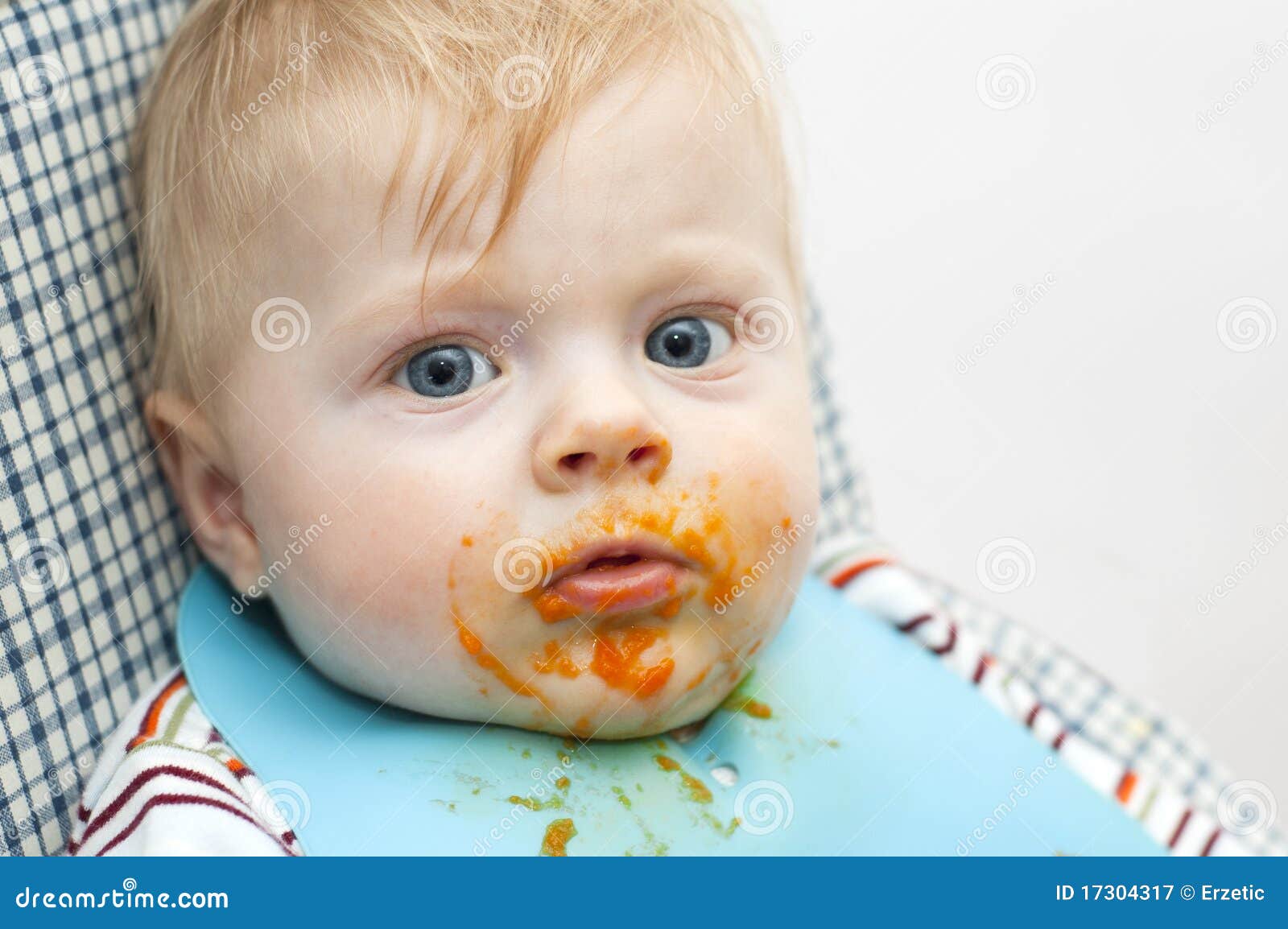 Food On The Face Royalty Free Stock Photography - Image: 17304317