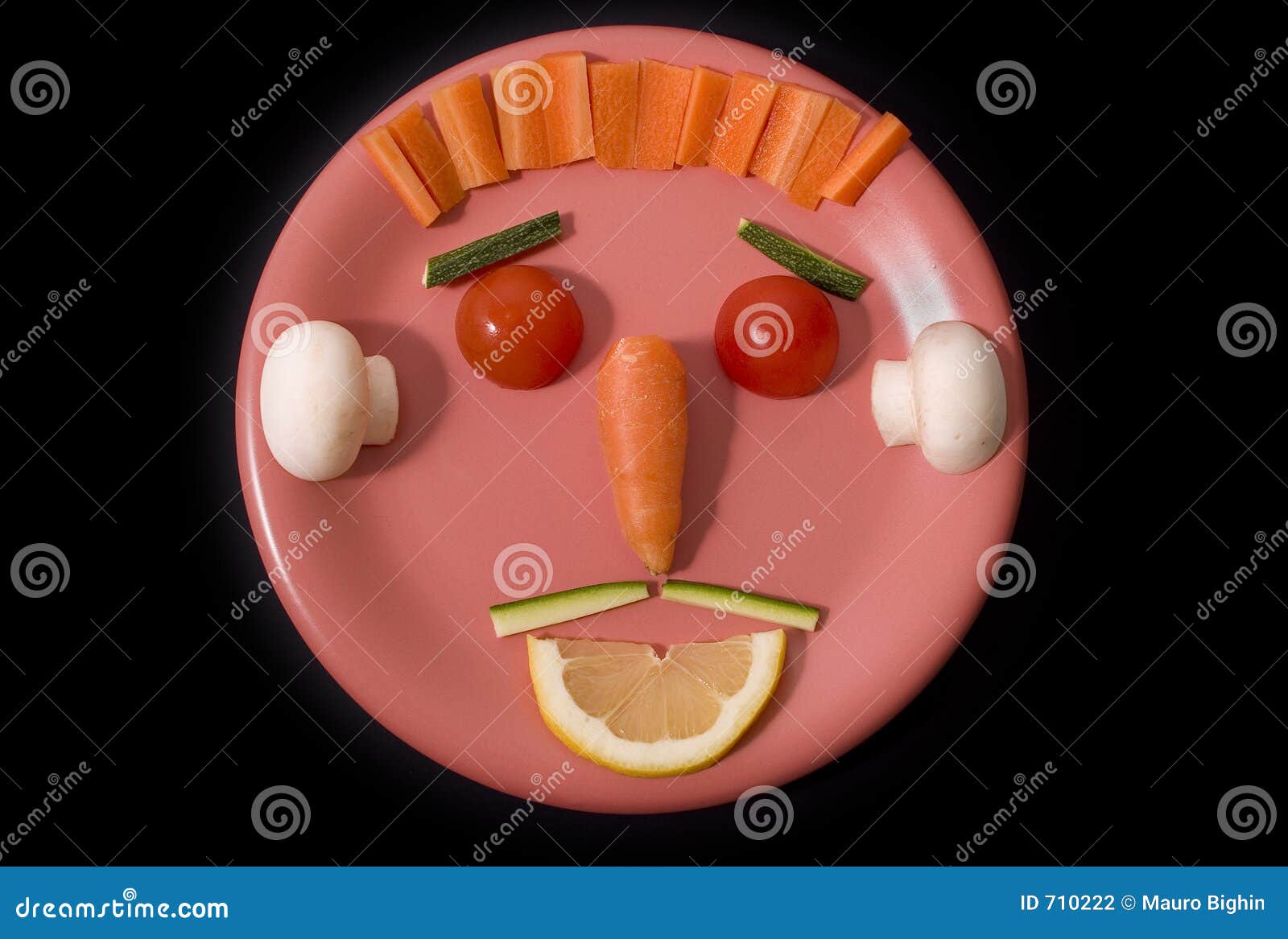 Food face stock photo. Image of mushroom, ripe, fork, light - 710222