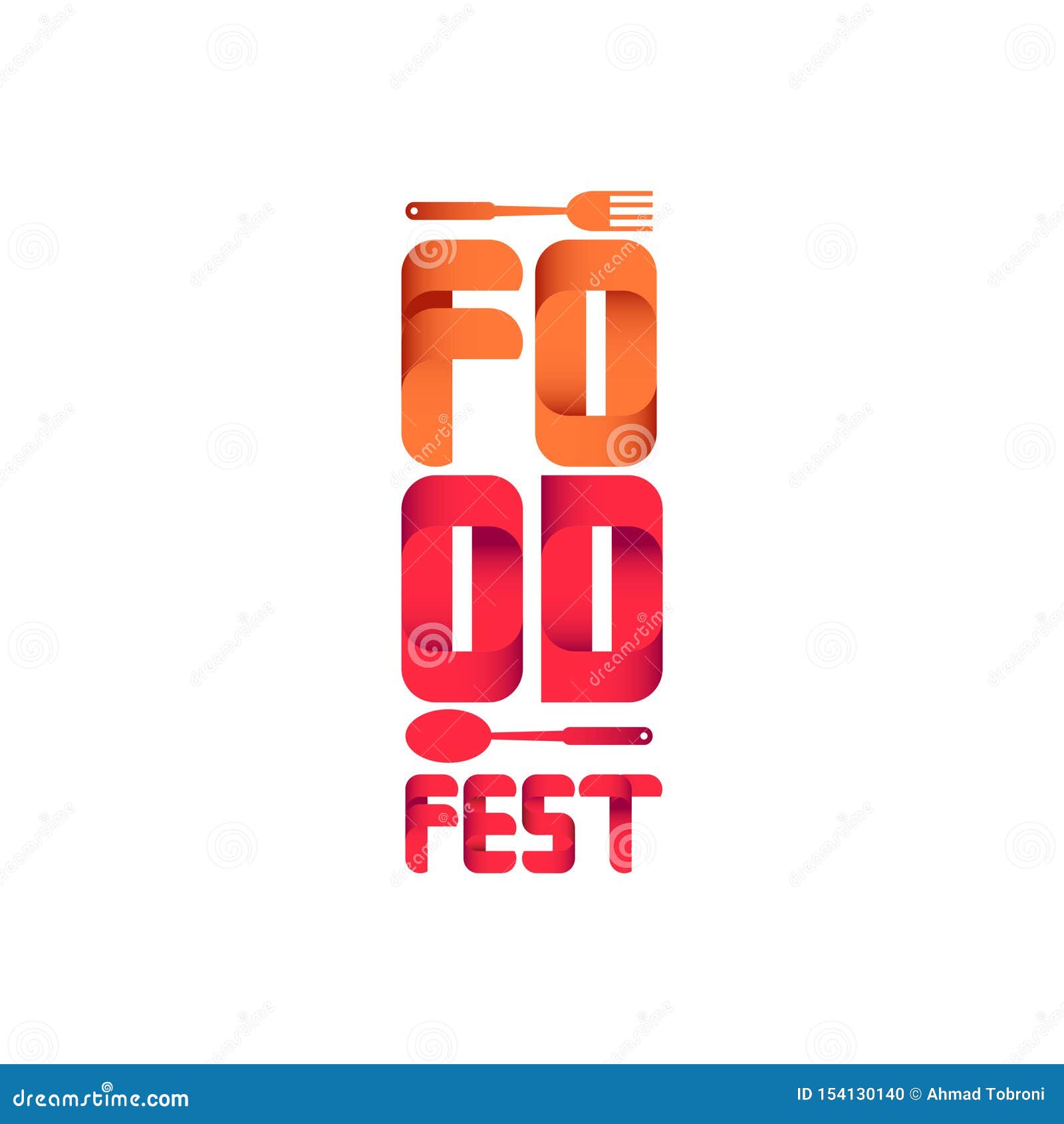 Food Fest Logo Vector Template Design Illustration Stock Vector ...