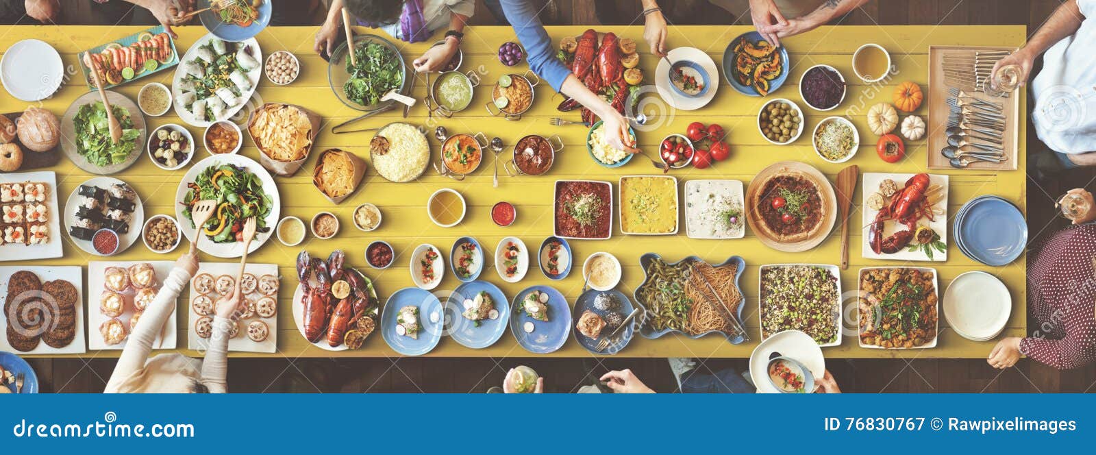 Food Festive Restaurant Party Unity Concept Stock Image - Image of ...