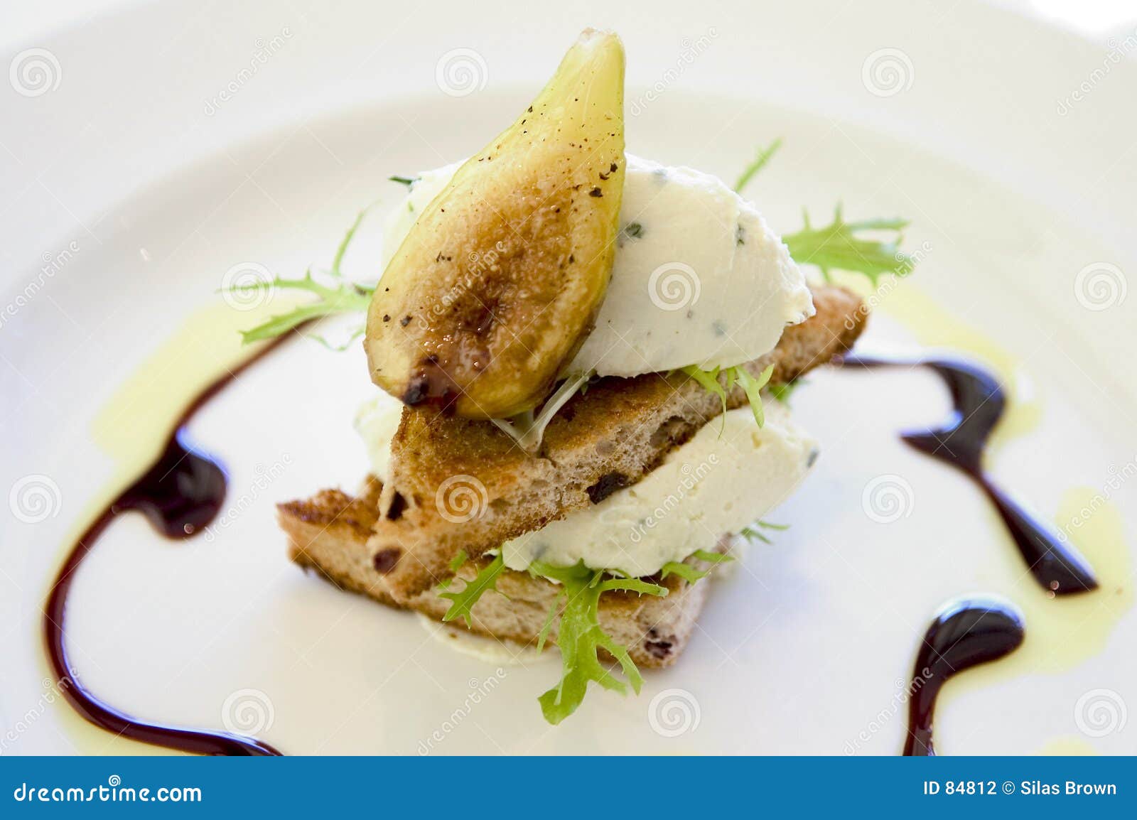 Food fig dish stock photo. Image of icecream, dining, food - 84812