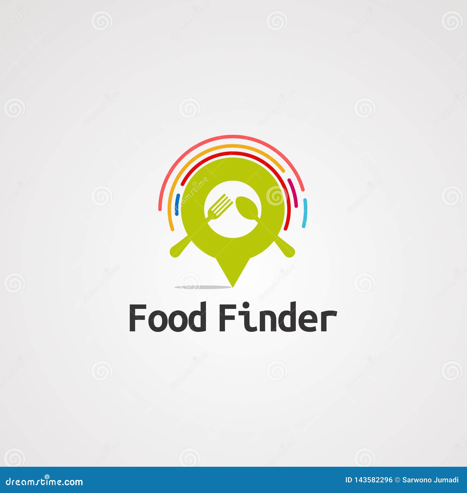 Food Finder Location Logo Vector, Icon, Element, and Template for ...