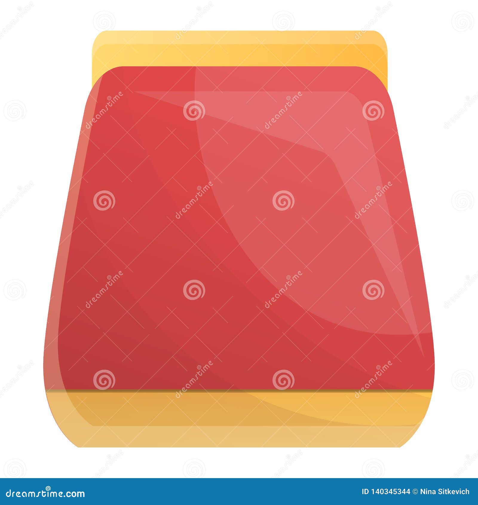 Food Fish Package Icon, Cartoon Style Stock Vector - Illustration of ...