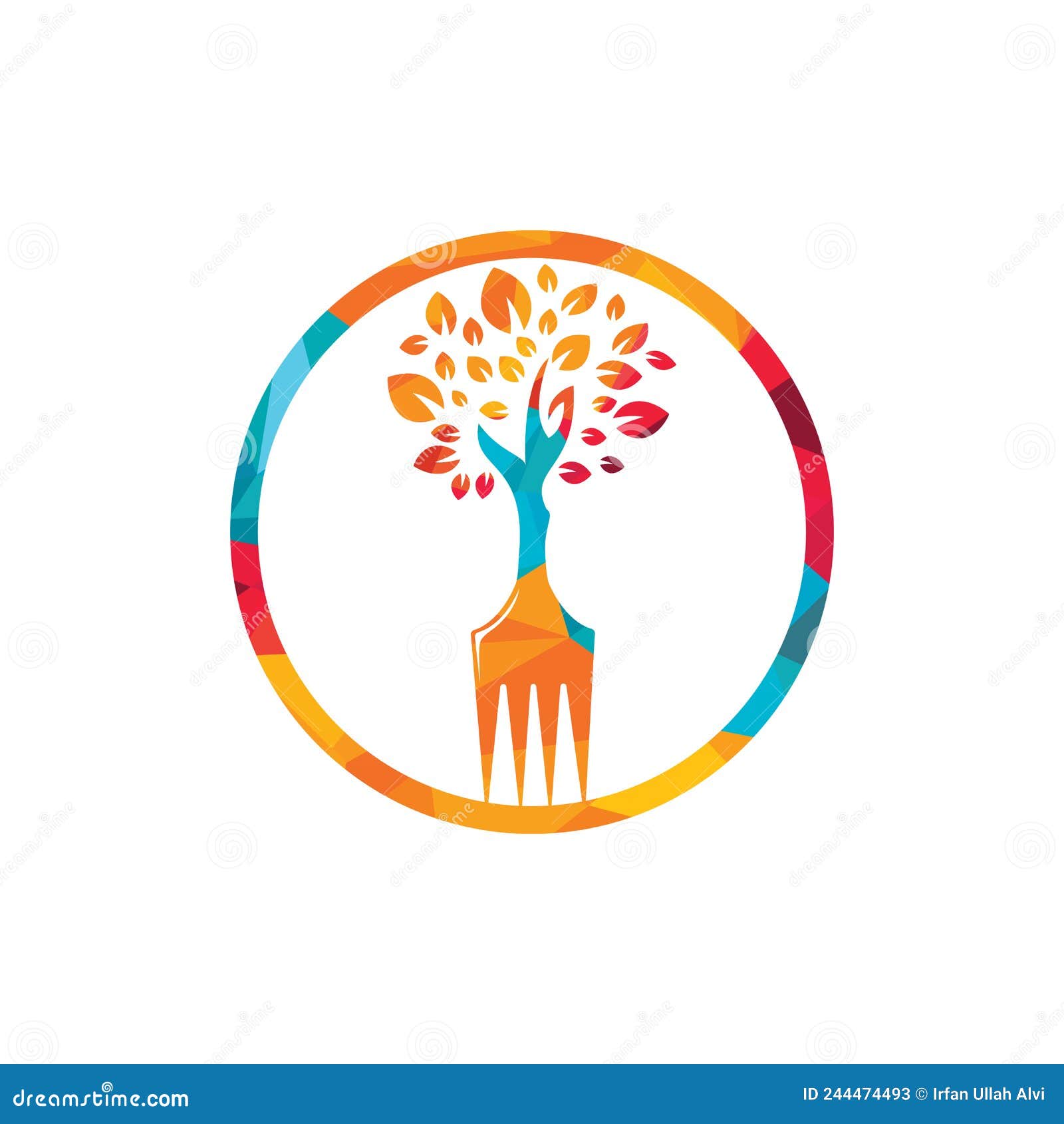 Fork Tree Vector Logo Design. Restaurant and Farming Logo Concept ...