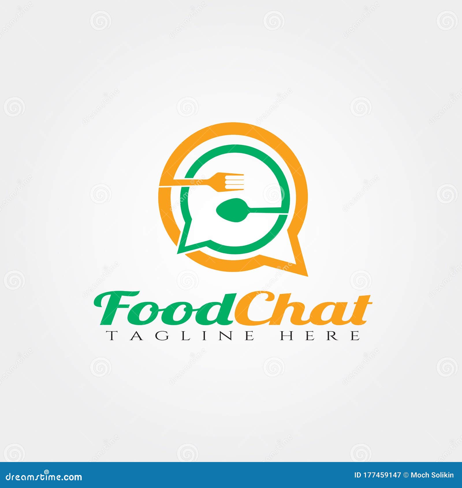 Food Forum Vector Logo Design,food Chat Icon Stock Vector ...