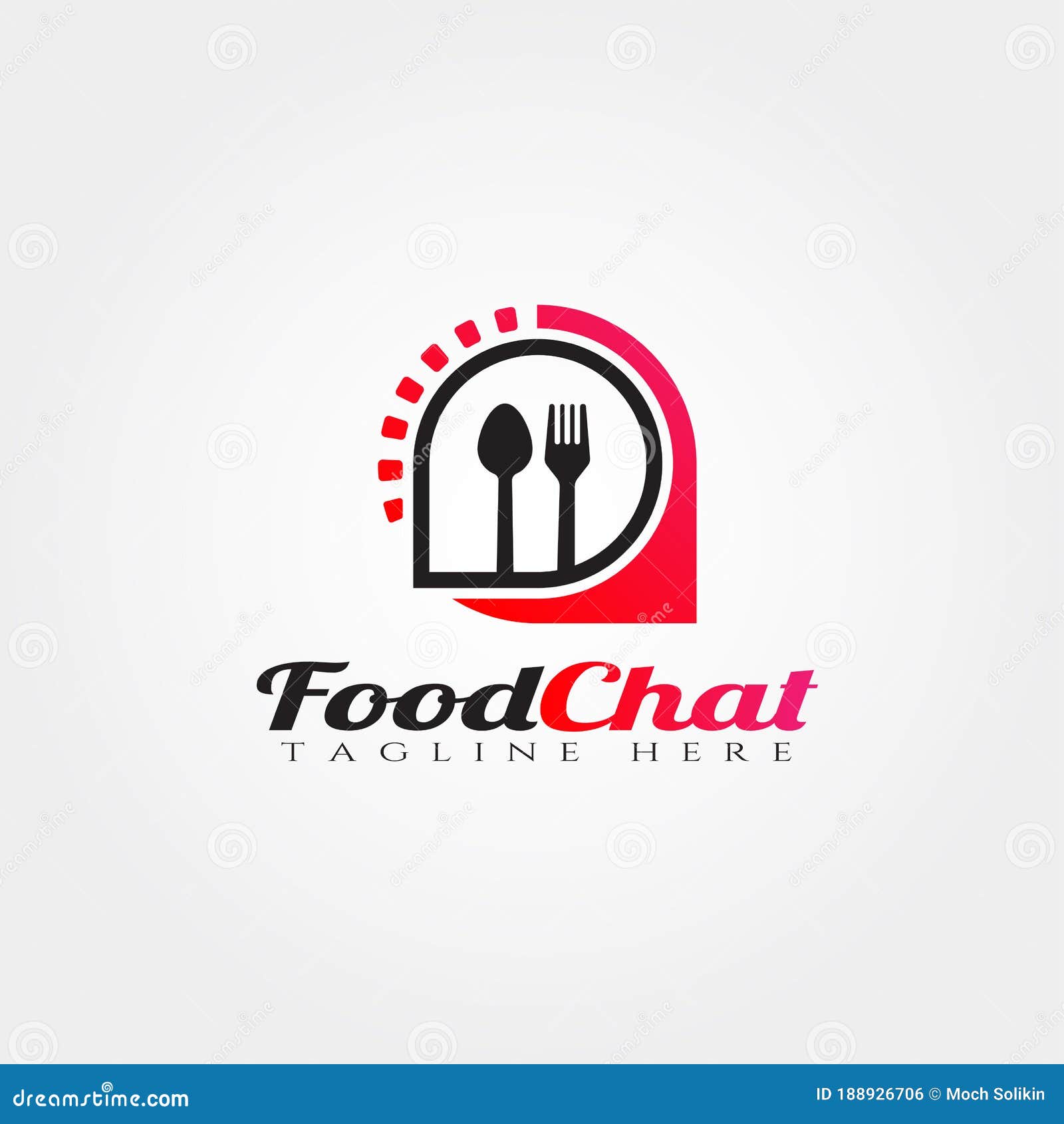 Food Forum Vector Logo Design,food Chat Icon Stock Illustration ...
