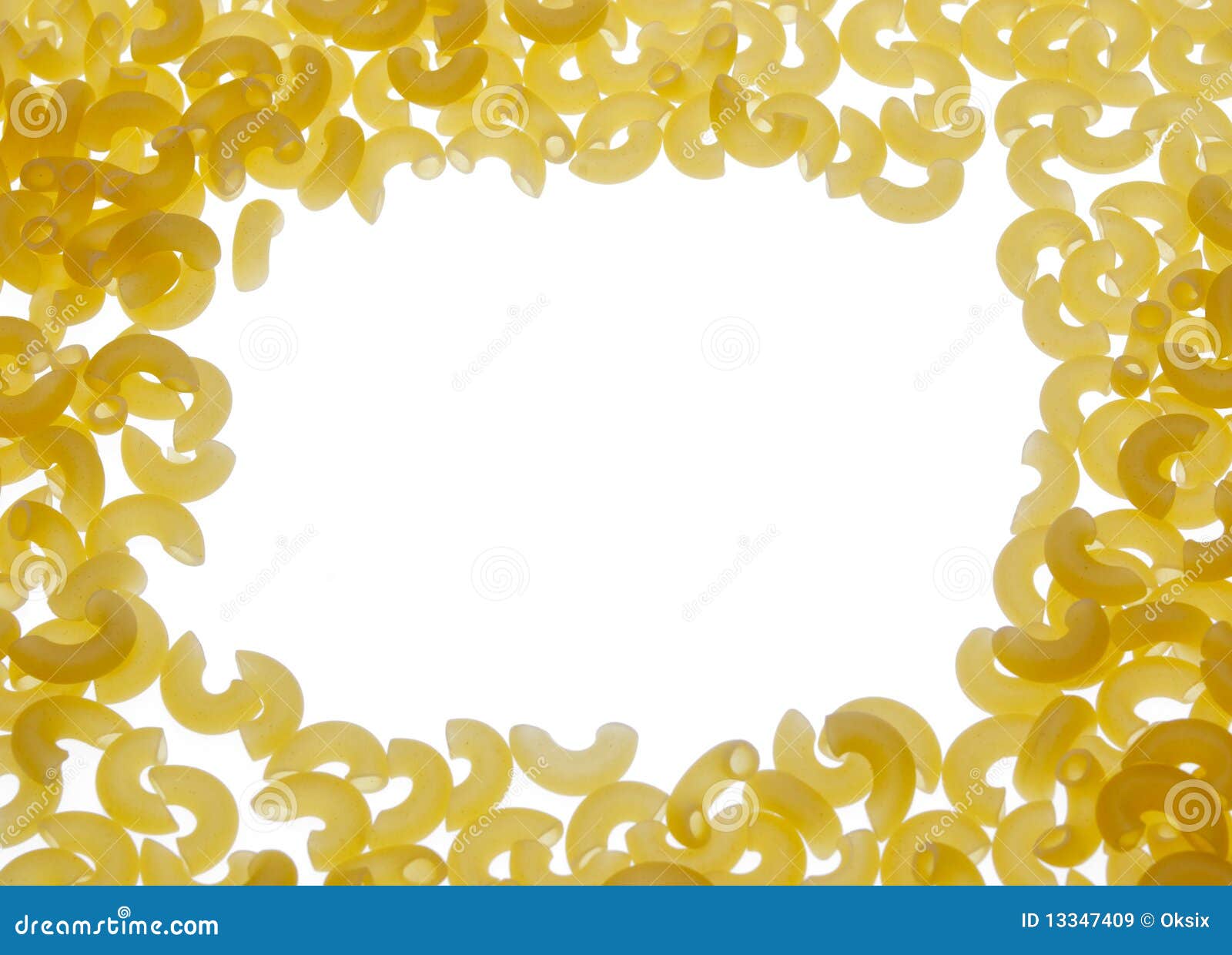 Food frame of macaroni stock image. Image of vegetarian - 13347409