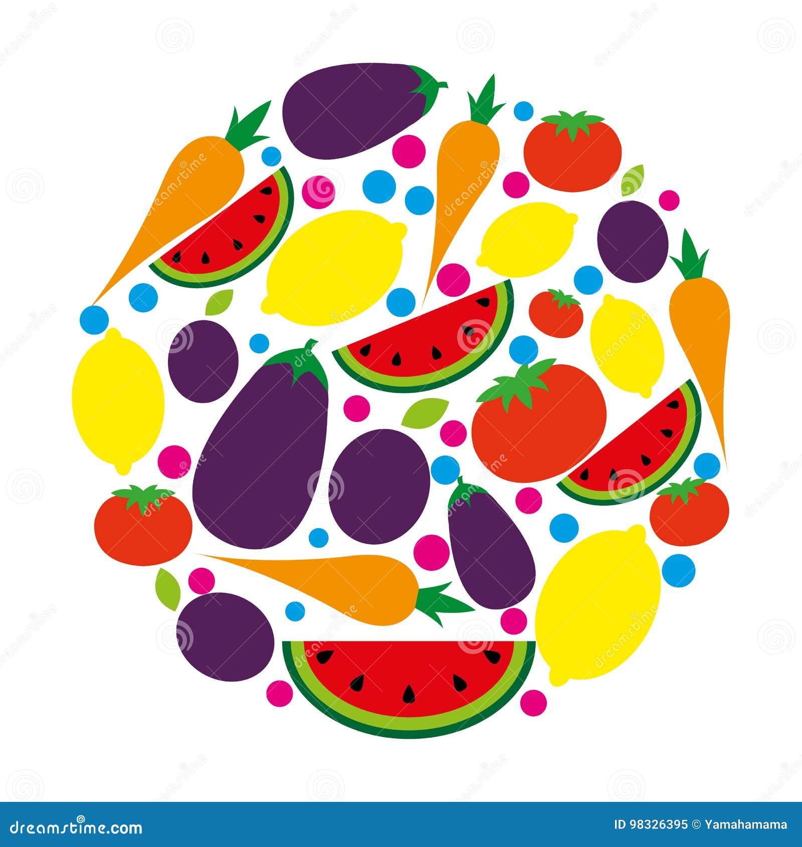 Food stock vector. Illustration of food, illustrations - 98326395