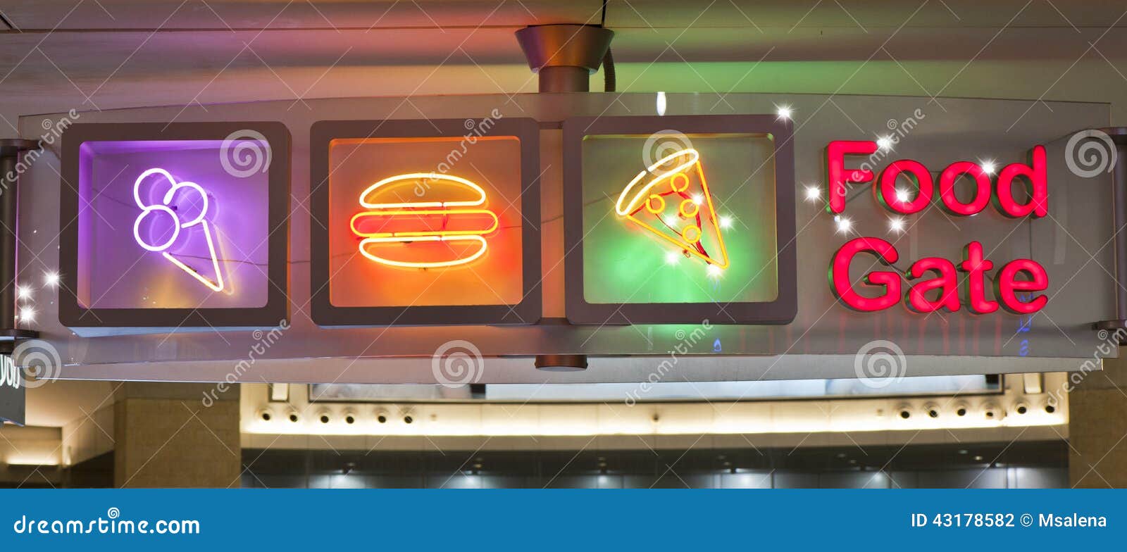 Food Gate Signboard stock photo. Image of gate, snack - 43178582