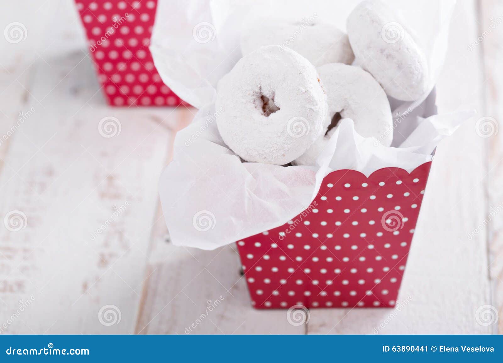 Food Gift in a Colorful Box Mini Donuts Stock Image - Image of dessert ...