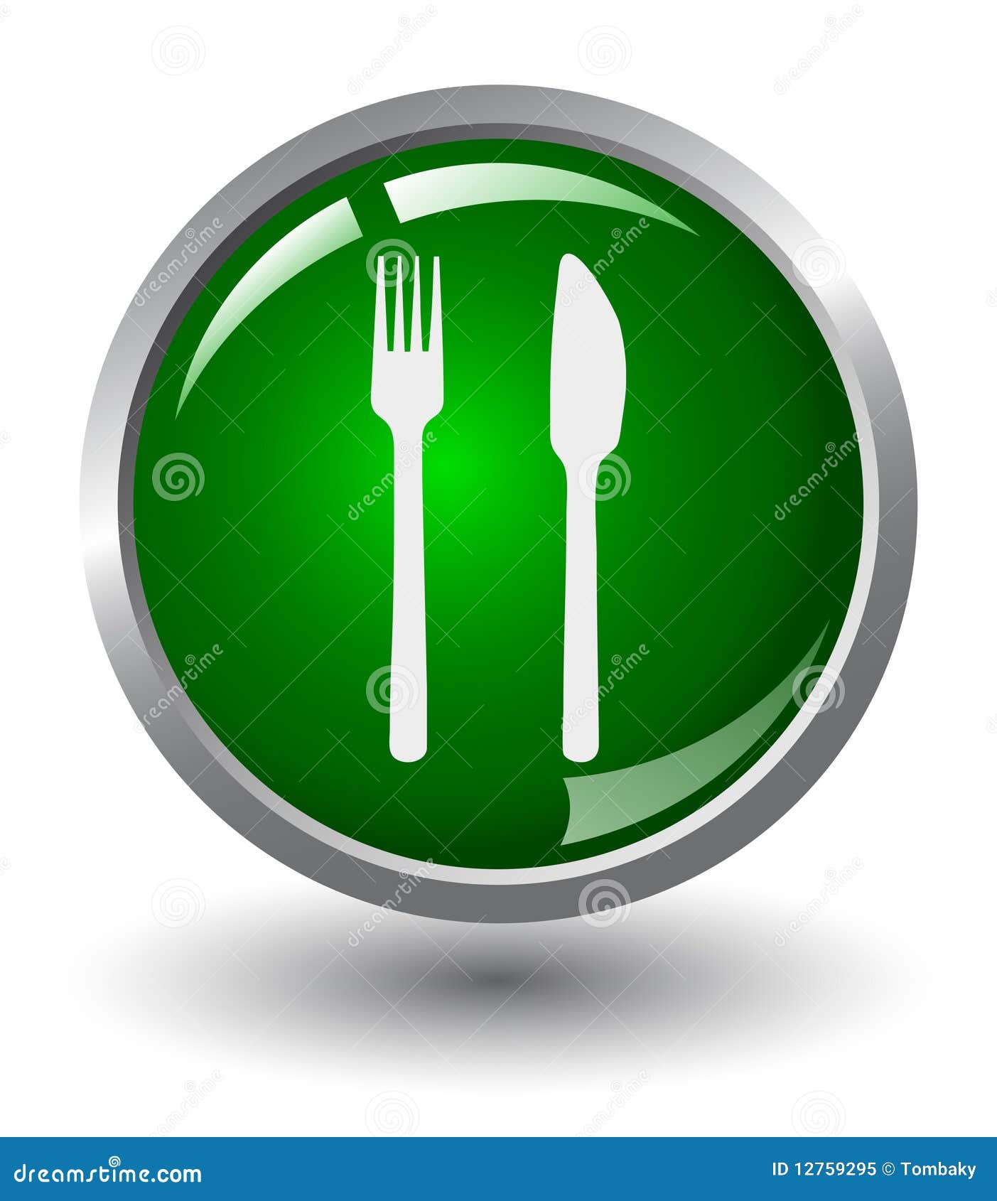 Food glow button stock vector. Illustration of decoration - 12759295