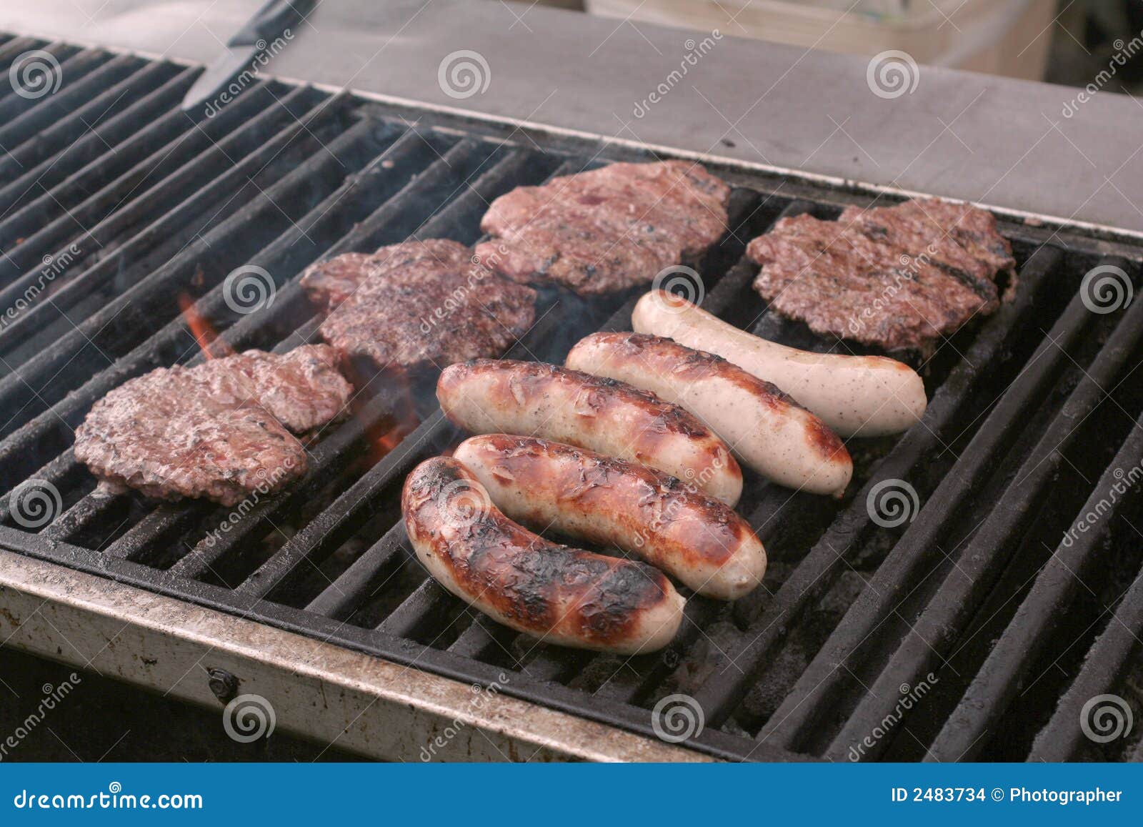 Food on Grill stock photo. Image of food, swine, grilled - 2483734