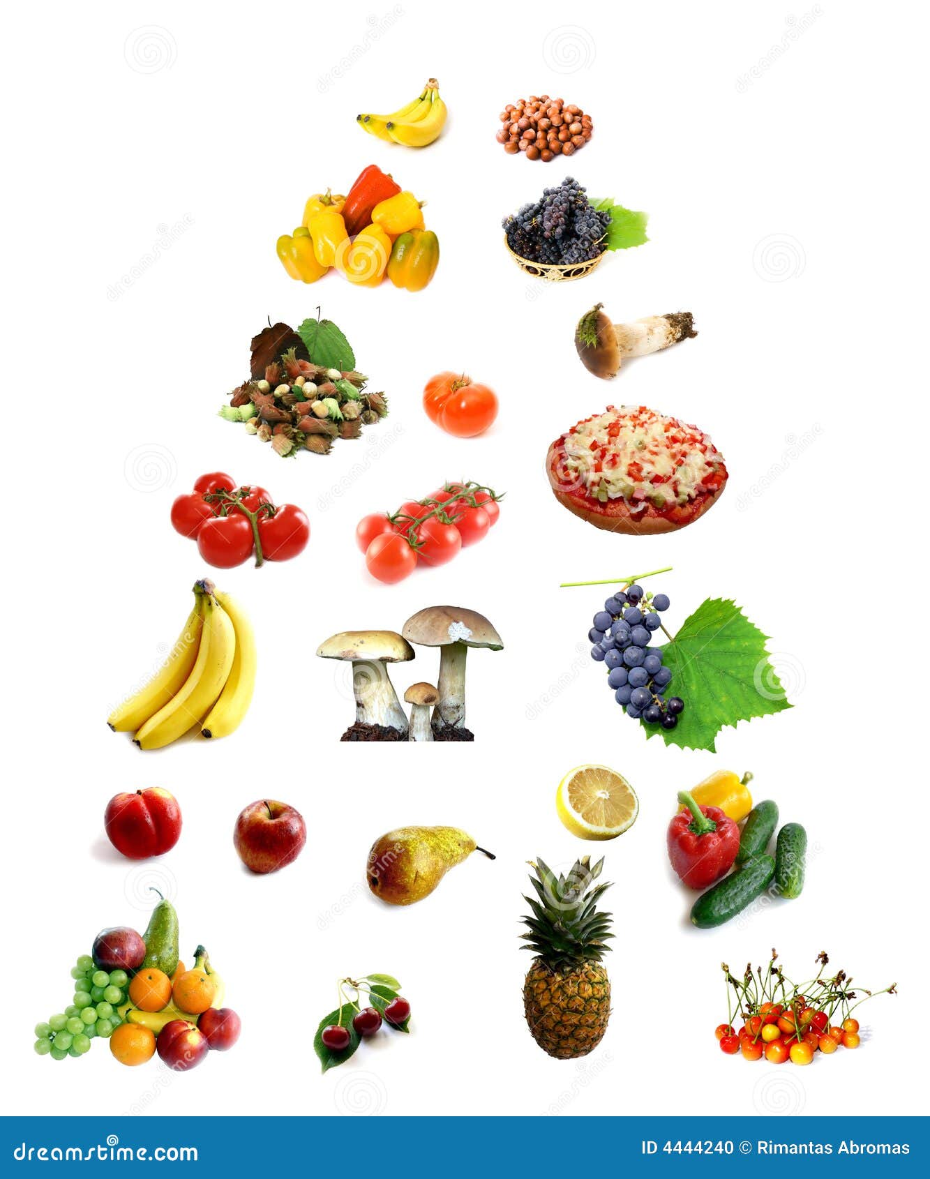 Food in guide pyramid stock photo. Image of composition - 4444240