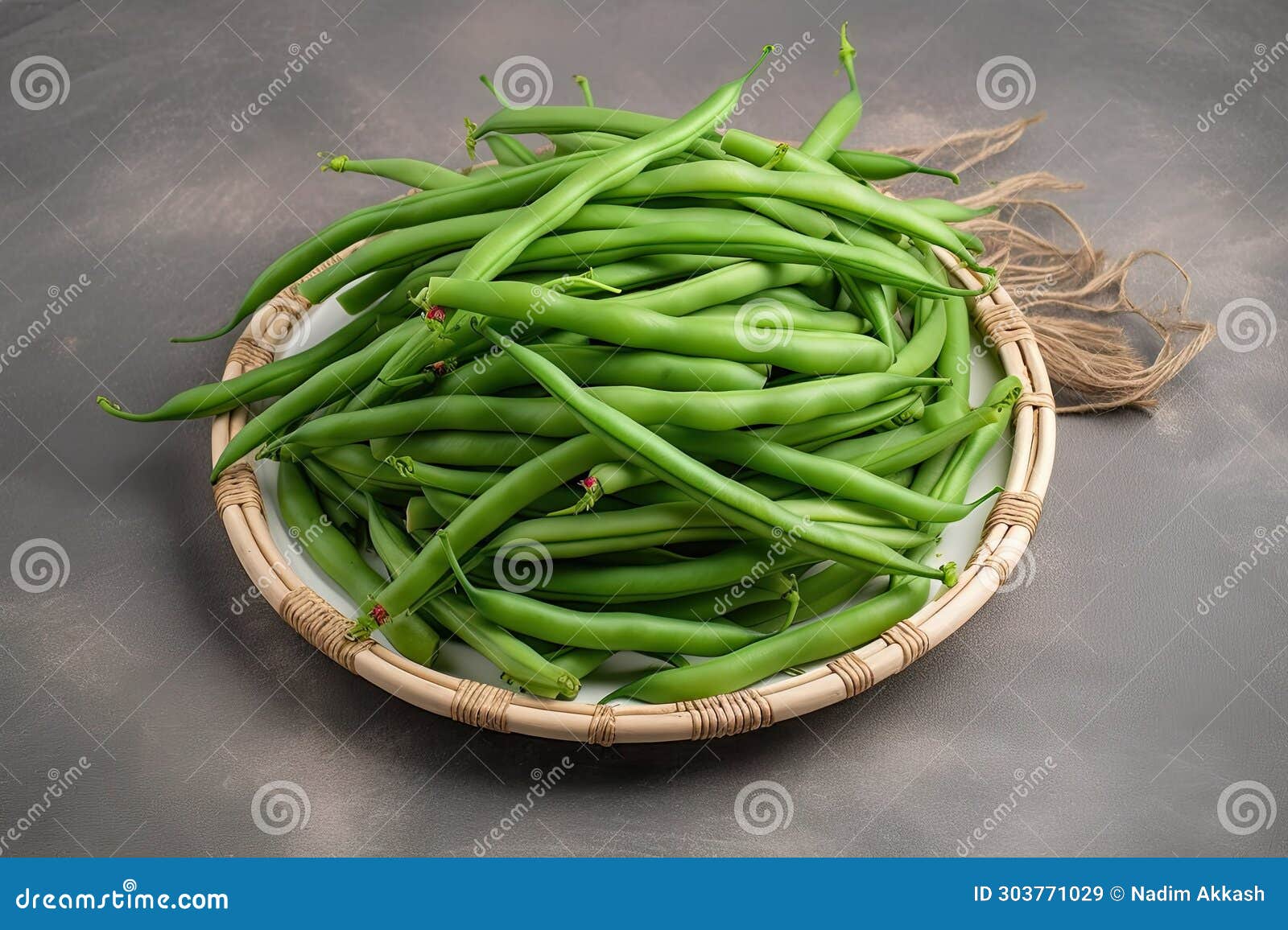 Food Healthy Vegetables Beans String Fresh Green Stock Illustration ...