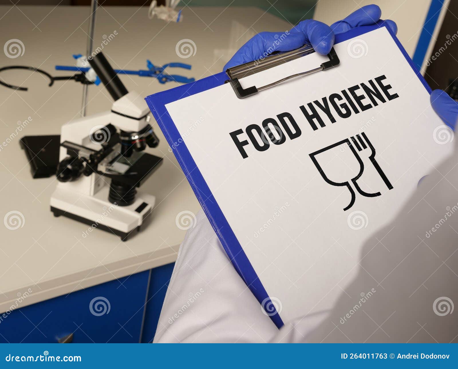 Food Hygiene is Shown Using the Text Stock Image - Image of kitchen ...