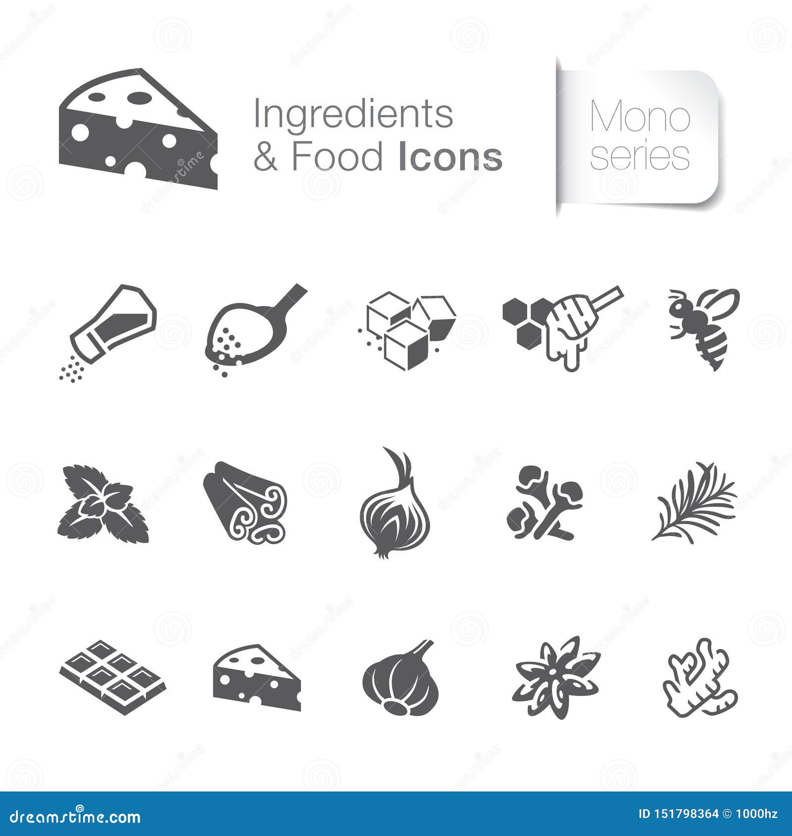 Ingredient & Food Related Icons Stock Vector - Illustration of benefits ...