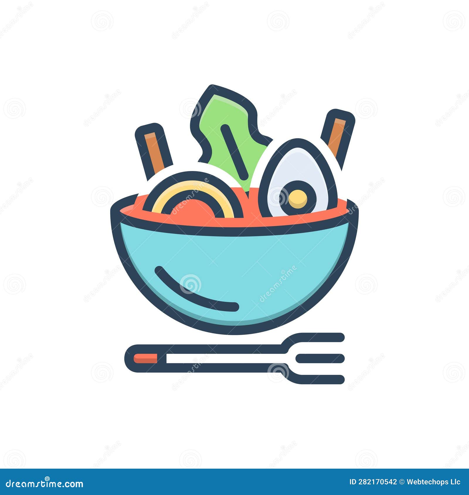 Color Illustration Icon for Food, Edible and Meal Stock Vector ...