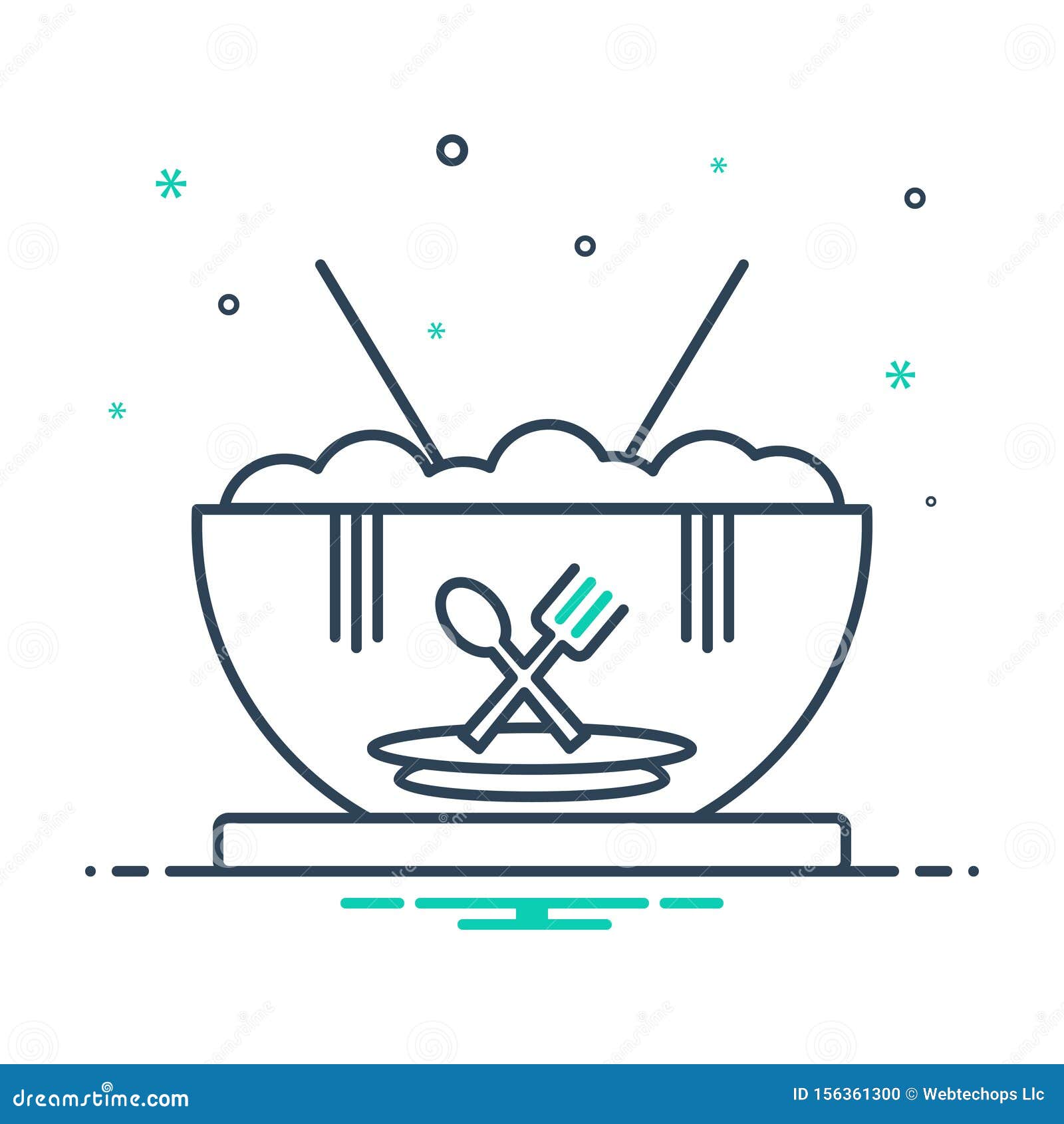 Black Mix Icon for Food, Edible and Eatable Stock Illustration ...