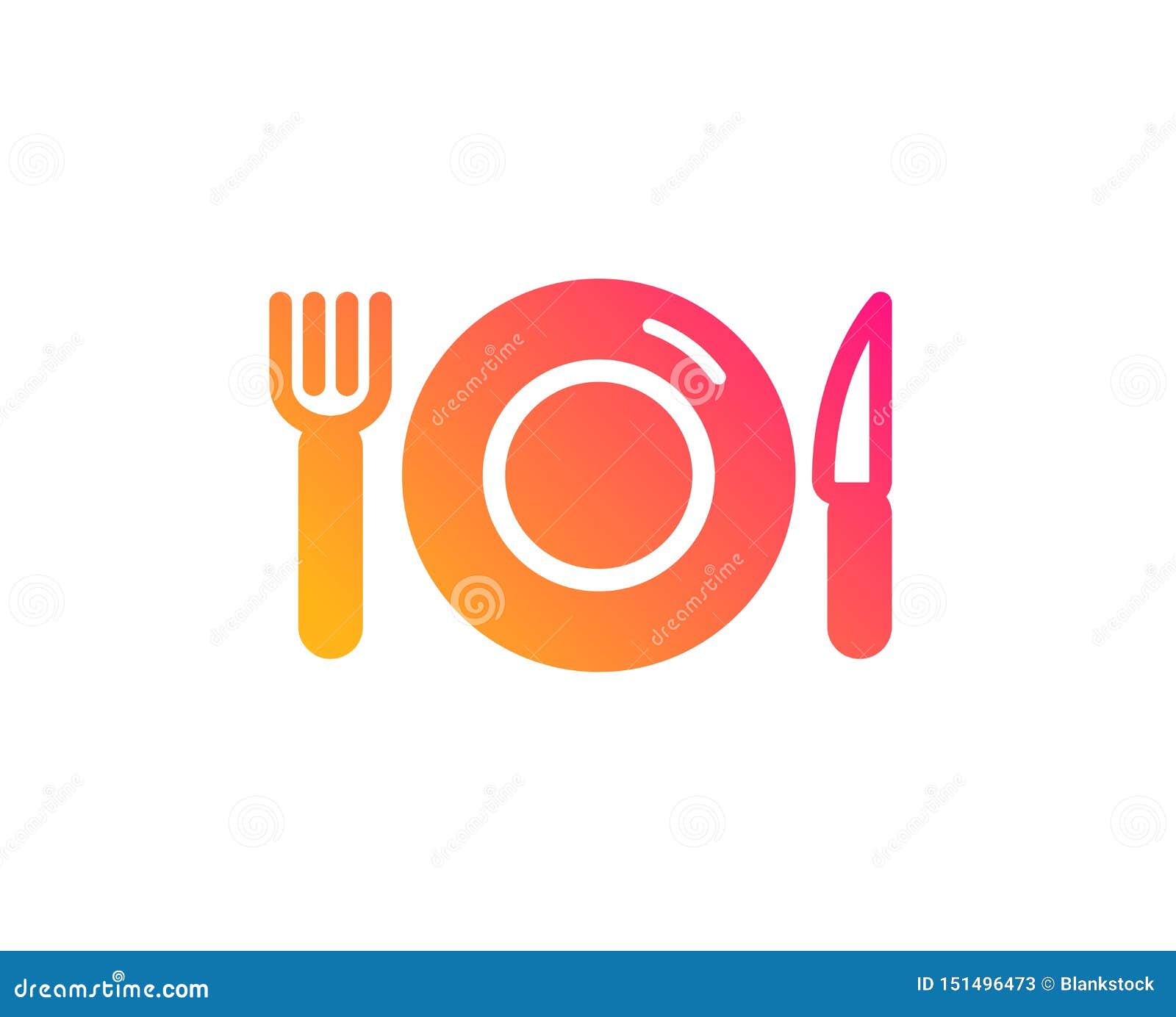 Food Icon. Restaurant Sign. Vector Stock Vector - Illustration of ...