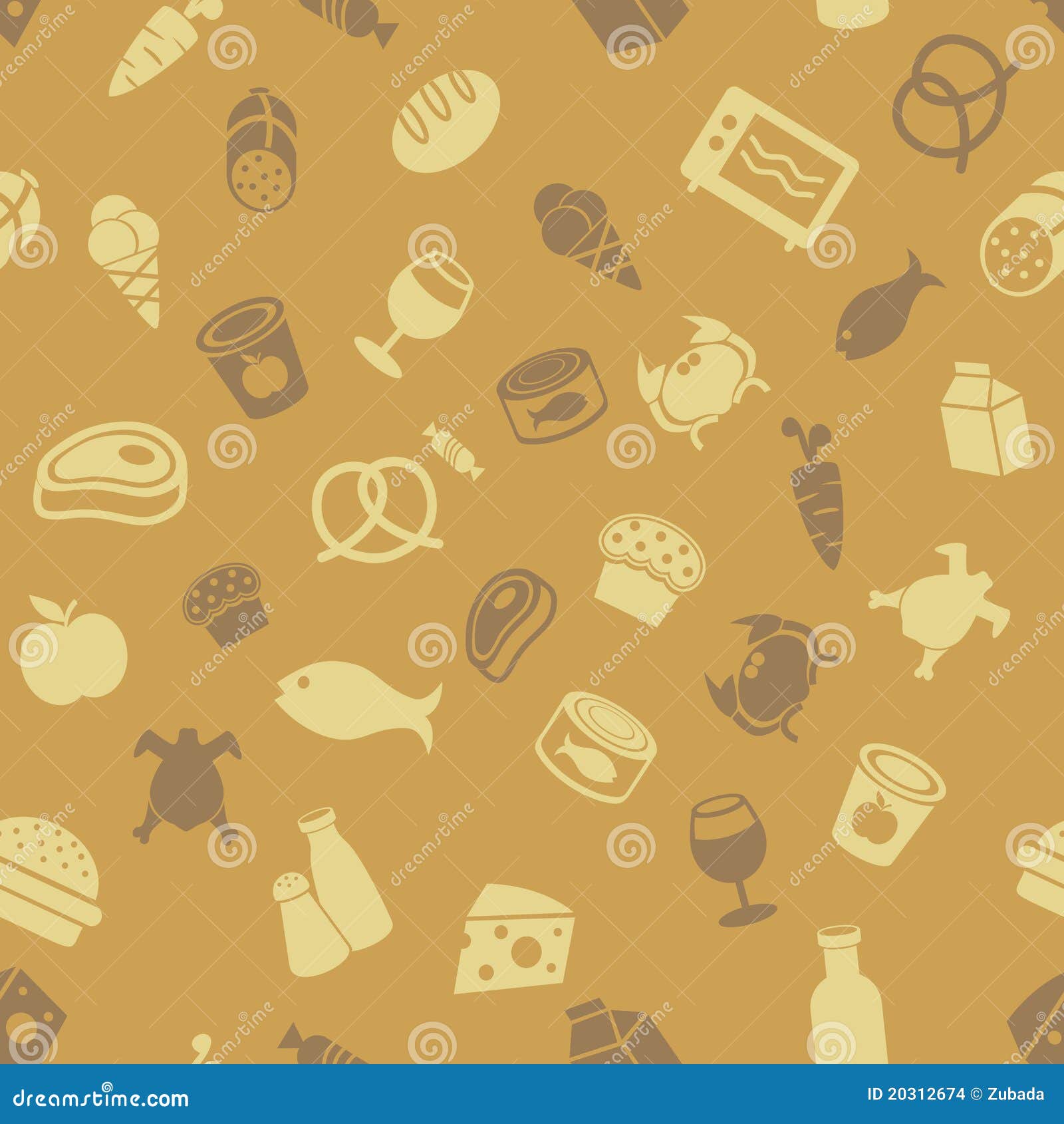 Food icons pattern stock vector. Illustration of menu - 20312674