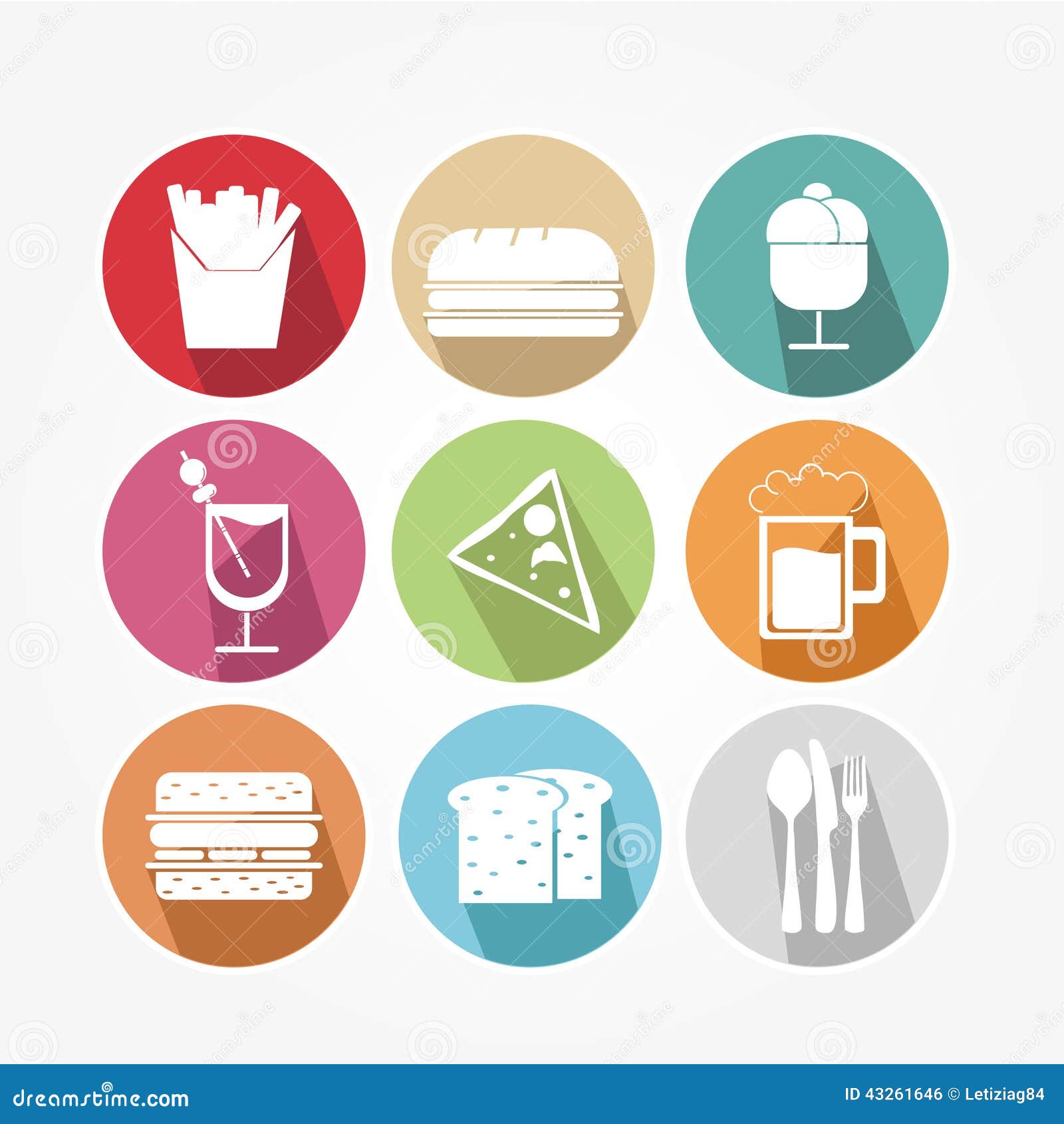 Food icons stock vector. Illustration of folder, grapes - 43261646