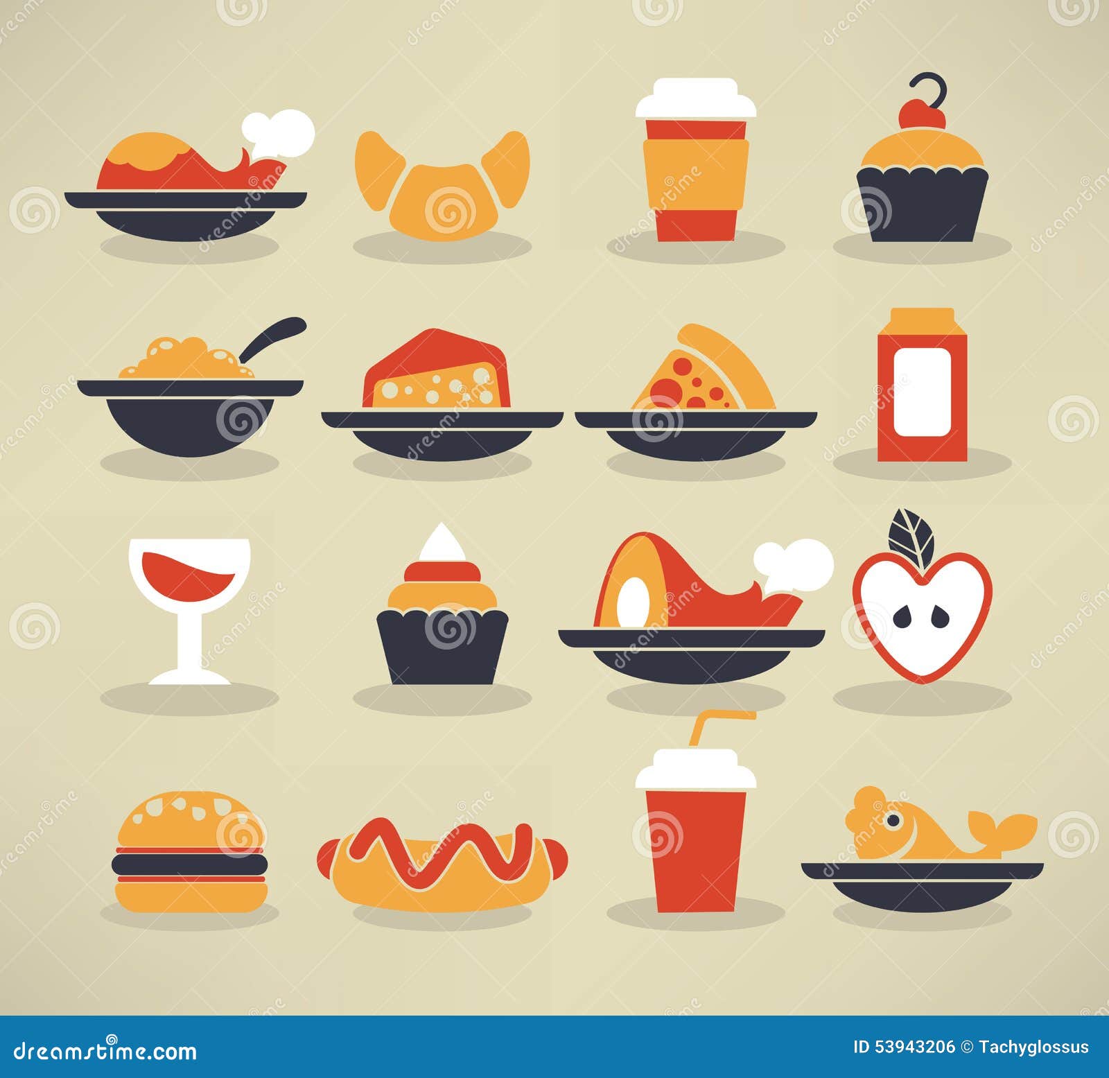 Food Images in Info-graphic Style Stock Vector - Illustration of cola ...