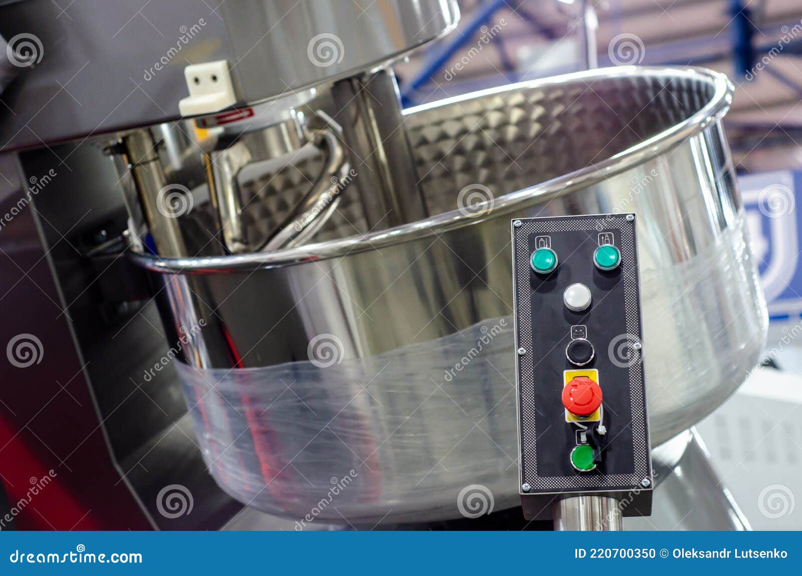 Food Industry Dough Kneading Machine Stock Photo - Image of appliance ...