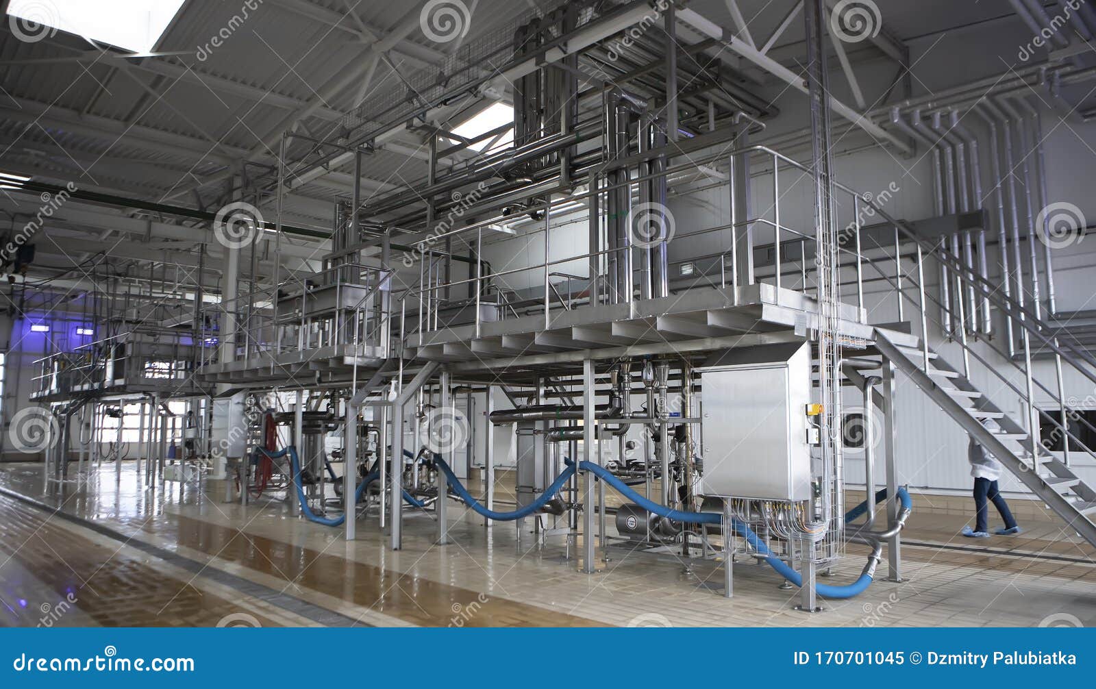 Food Industry, Processing of Whey into Milk Powder Stock Image - Image ...