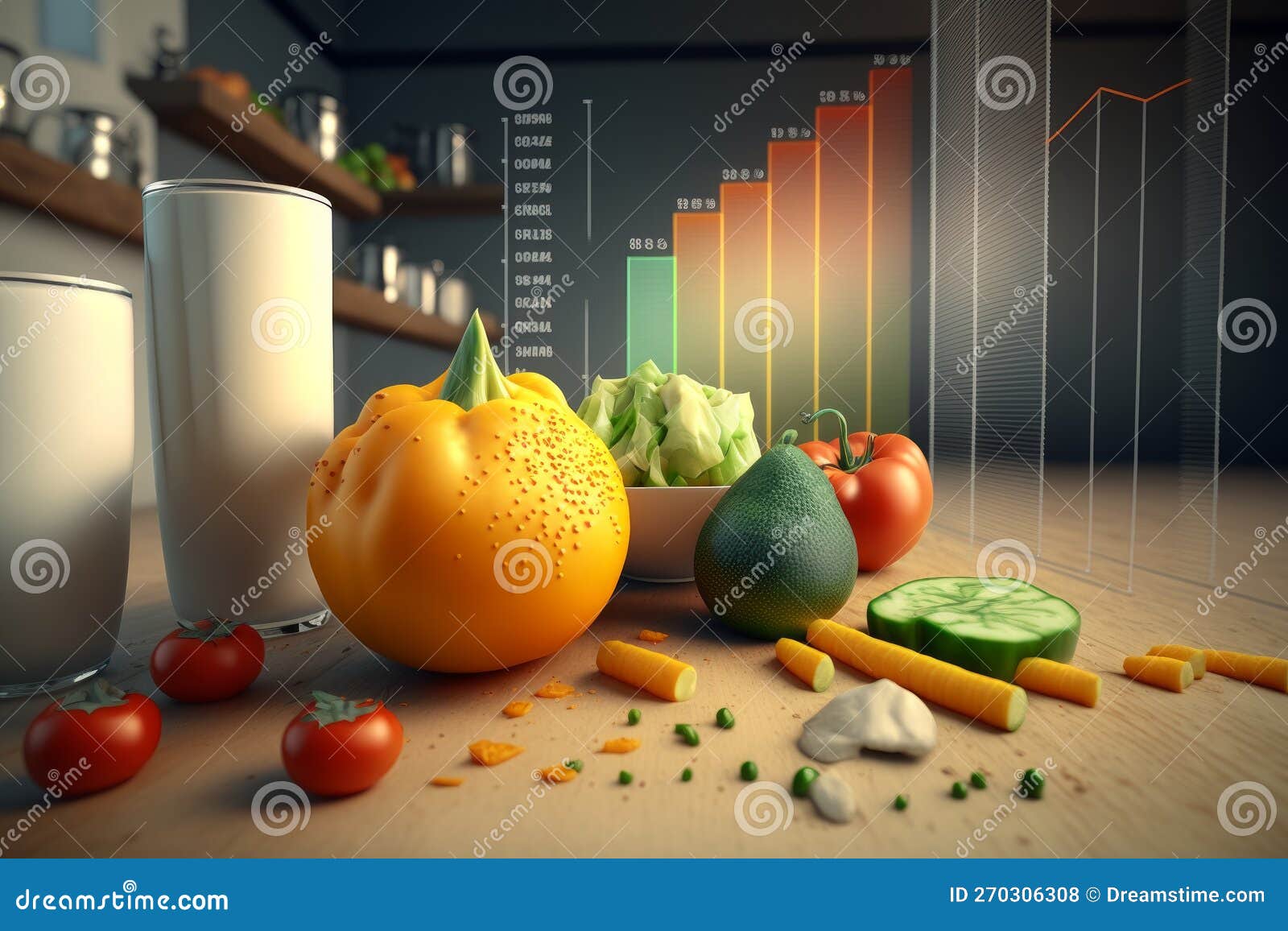 Food inflation stock illustration. Illustration of consumption - 270306308