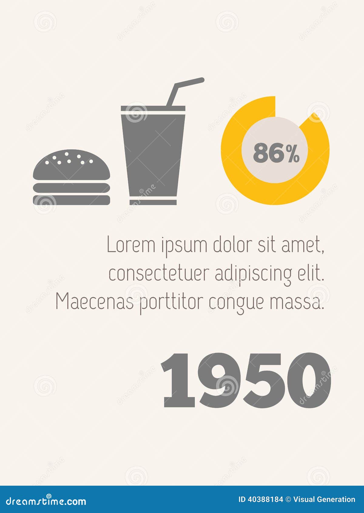 Food Infographic Elements. stock vector. Illustration of template ...