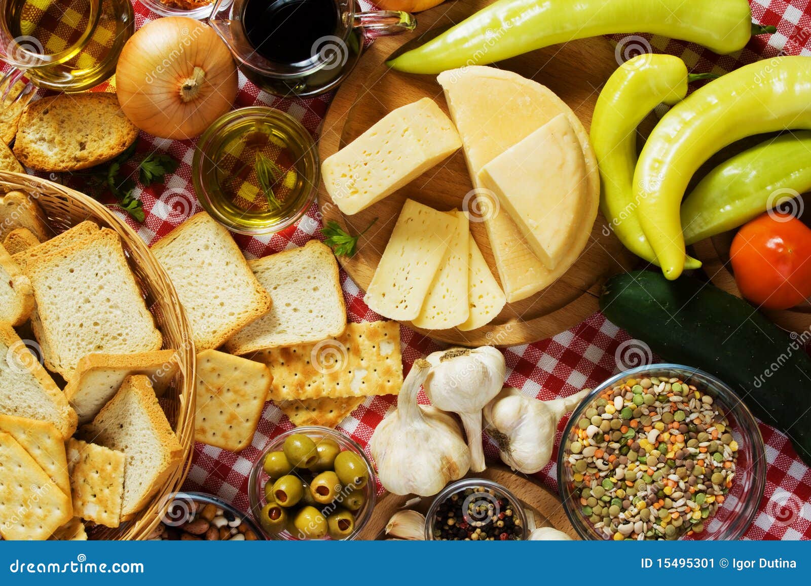 Food ingredients stock image. Image of bread, toasted - 15495301