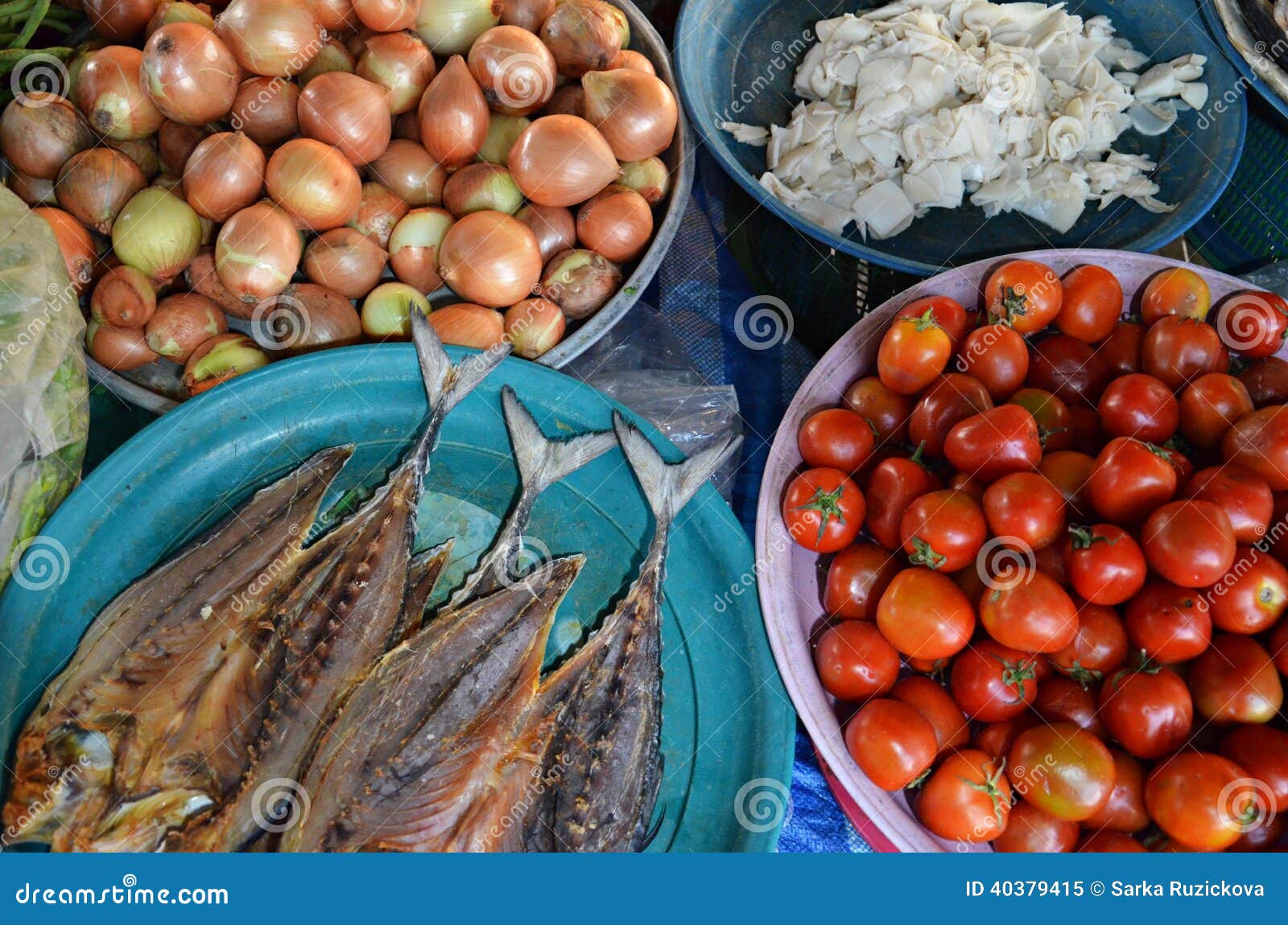 Food ingredients at market stock image. Image of ingredients - 40379415