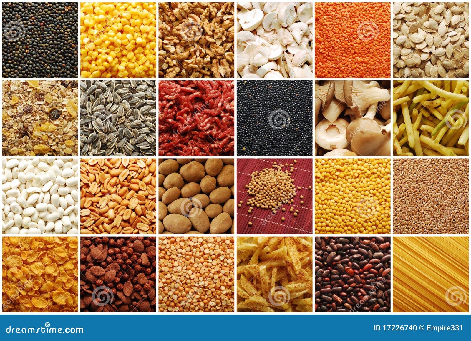 Food ingredients montage stock photo. Image of assortment - 17226740
