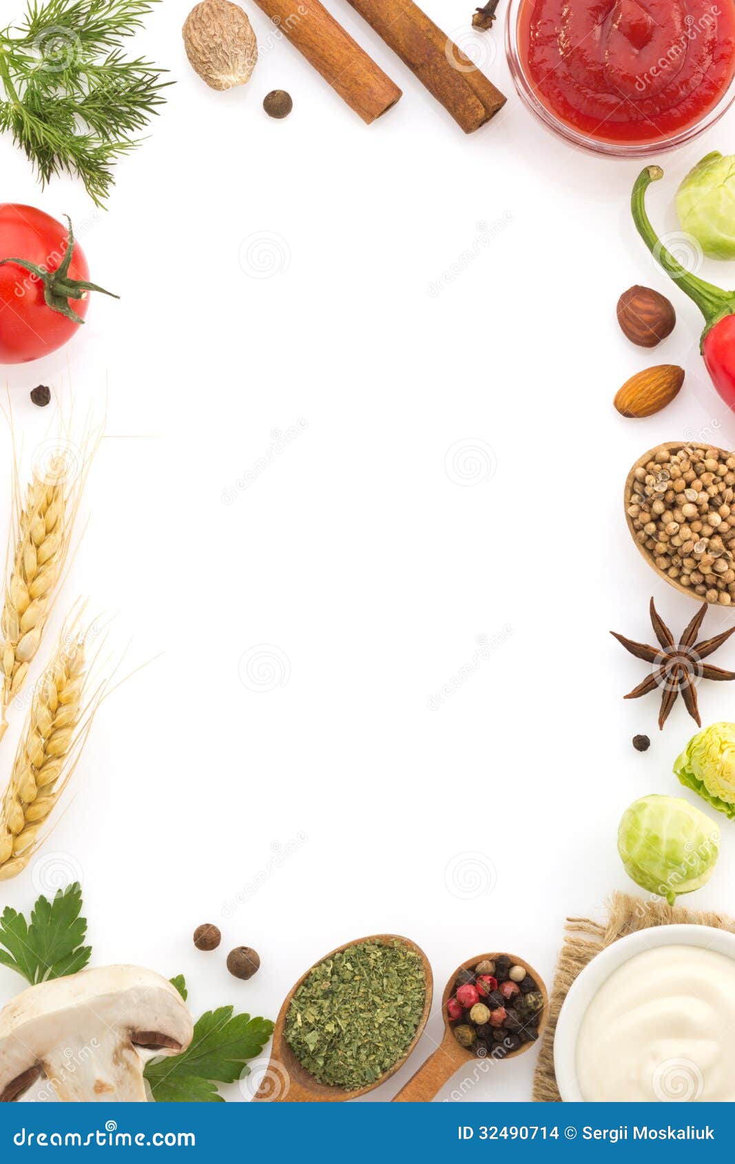 Food Ingredients and Spices Stock Photo - Image of green, recipe: 32490714