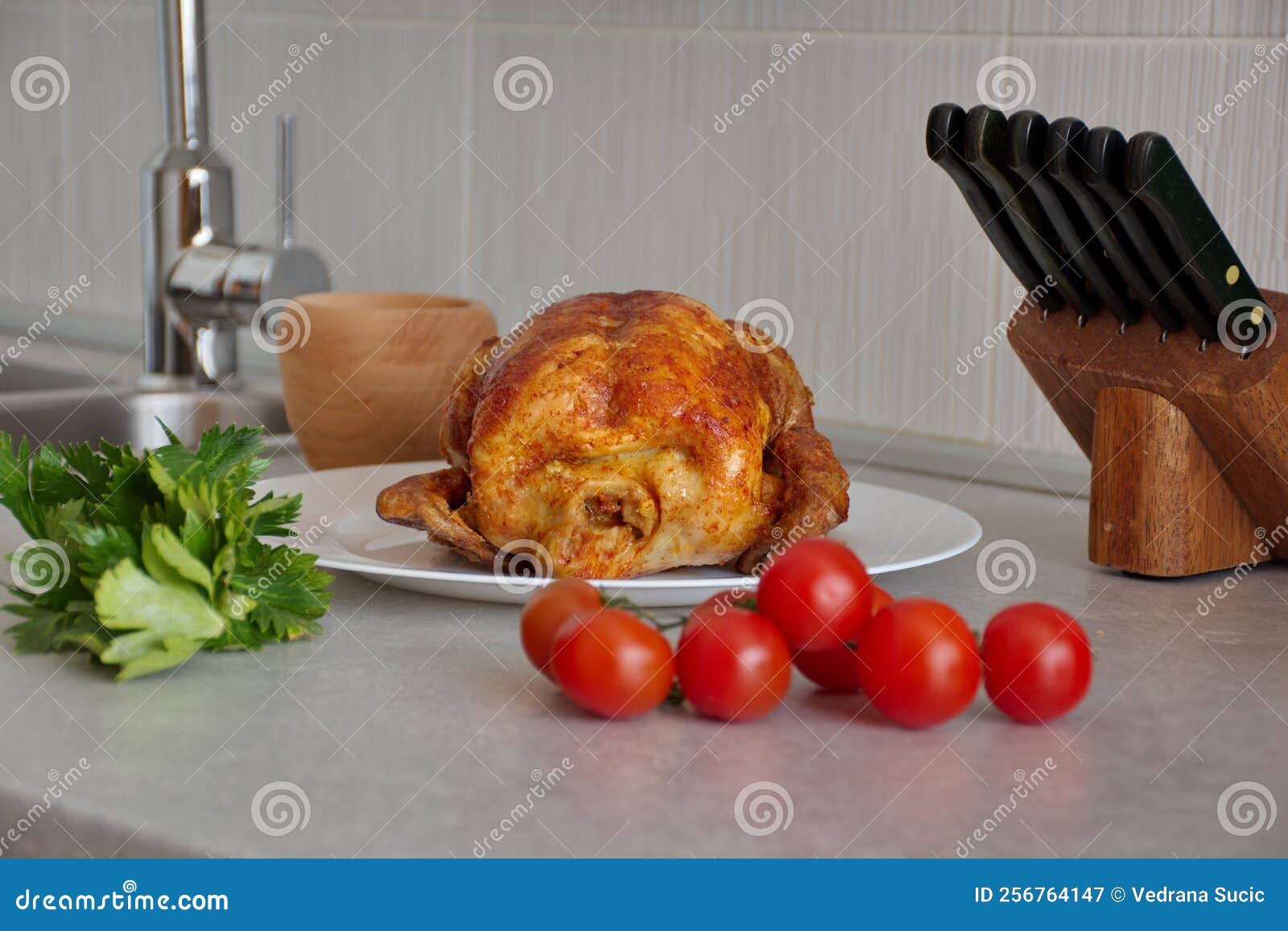 Food in kitchen stock image. Image of cooking, plate - 256764147