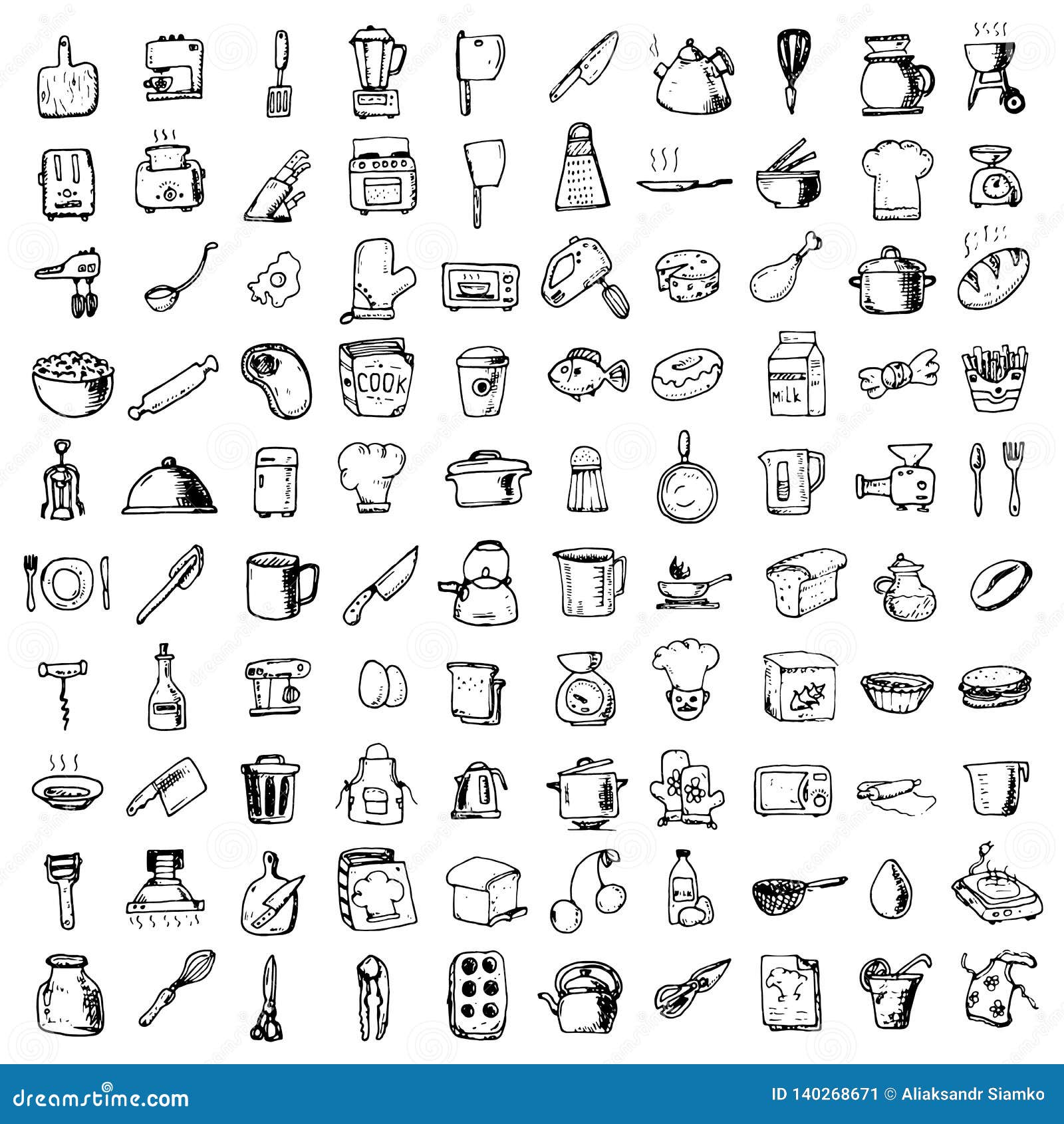 Art Tools Doodles Set Stock Illustrations – 384 Art Tools Doodles Set ...
