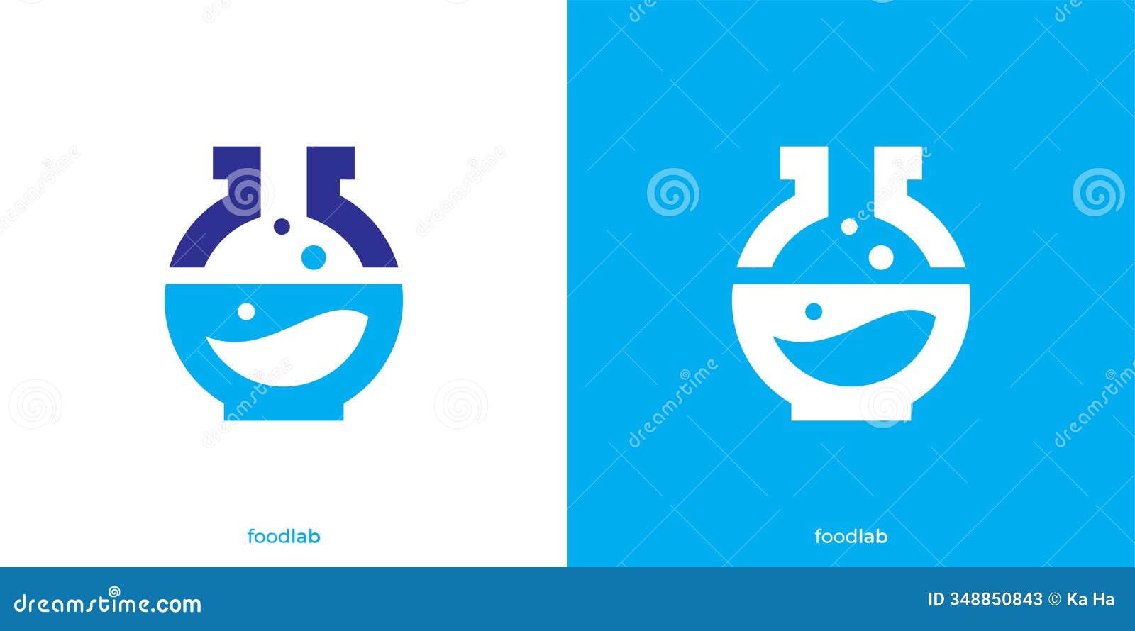 Creative Food Lab Logo. Lab Test Tube and Bowl Icon Graphic Stock ...