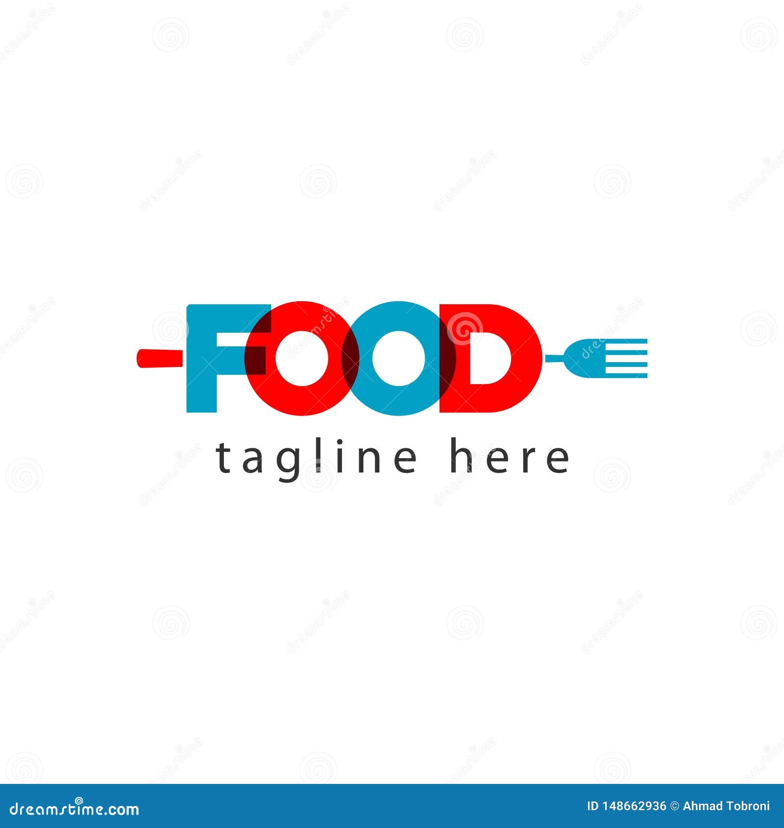 Food Logo Letter Vector Template Design Illustration Stock Vector ...