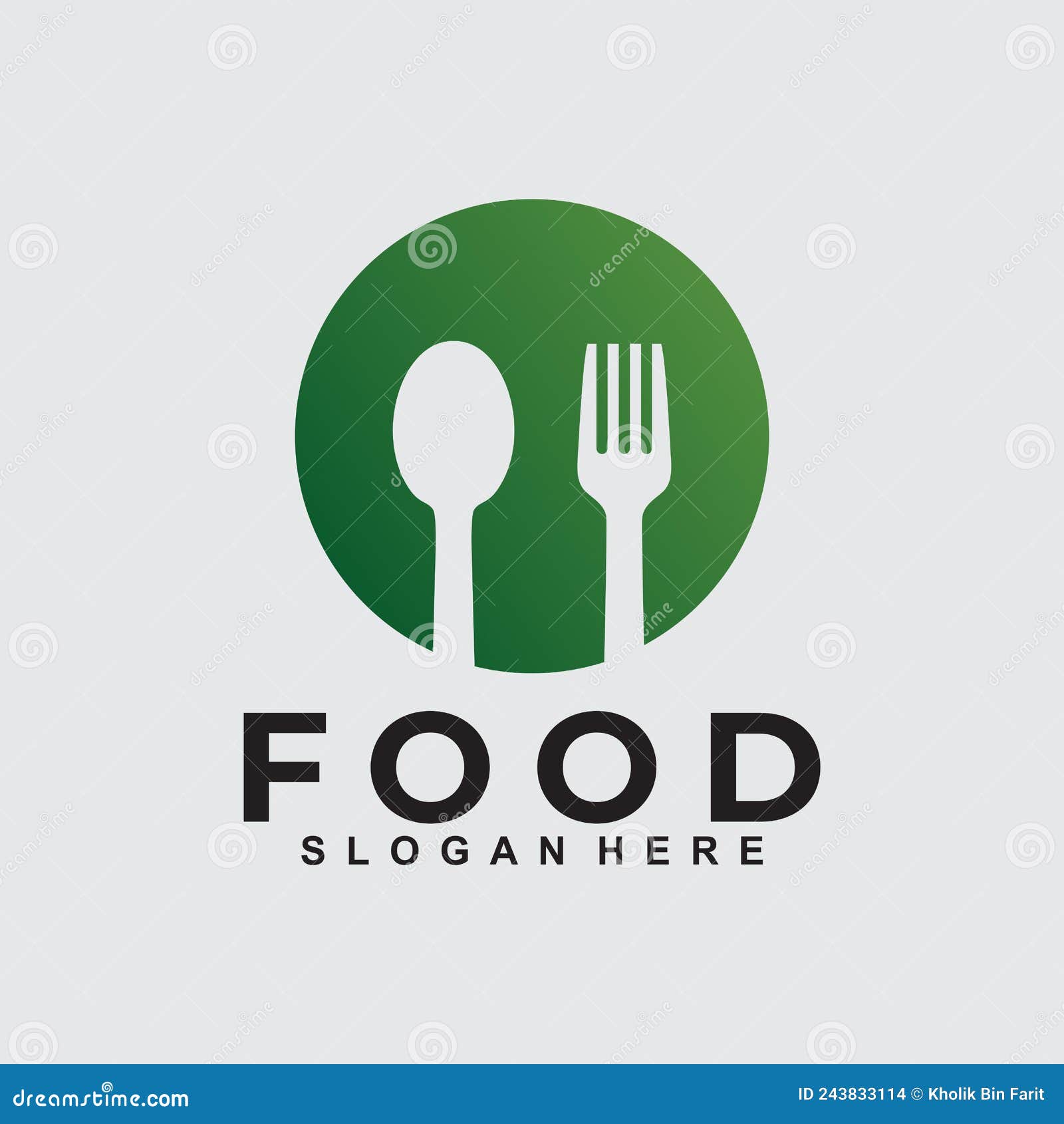 Food Logo Vector Design Template Stock Vector - Illustration of leaf ...