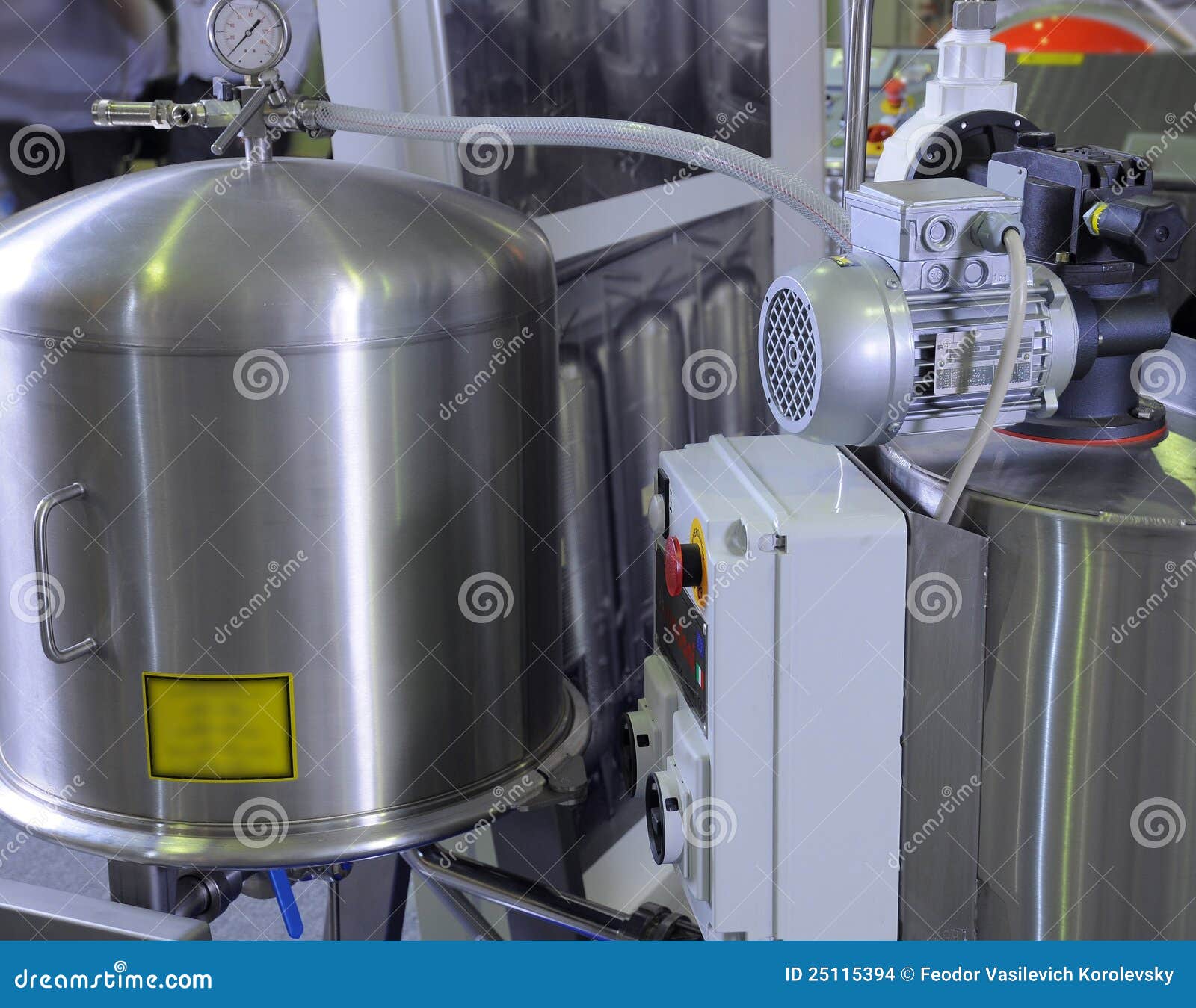 Food machinery. stock photo. Image of stainless, steel - 25115394