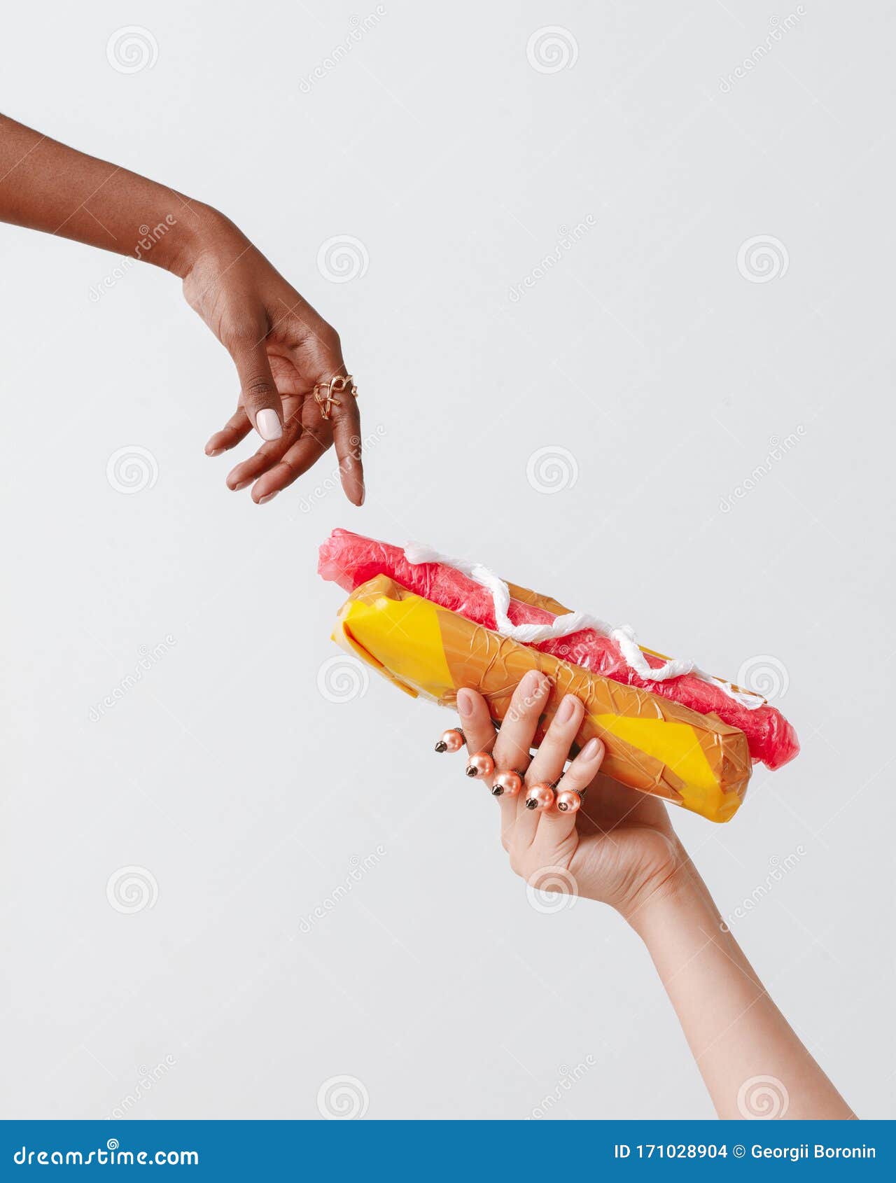 Food Made from Plastic. Poster about the Problem of Microplastics in ...