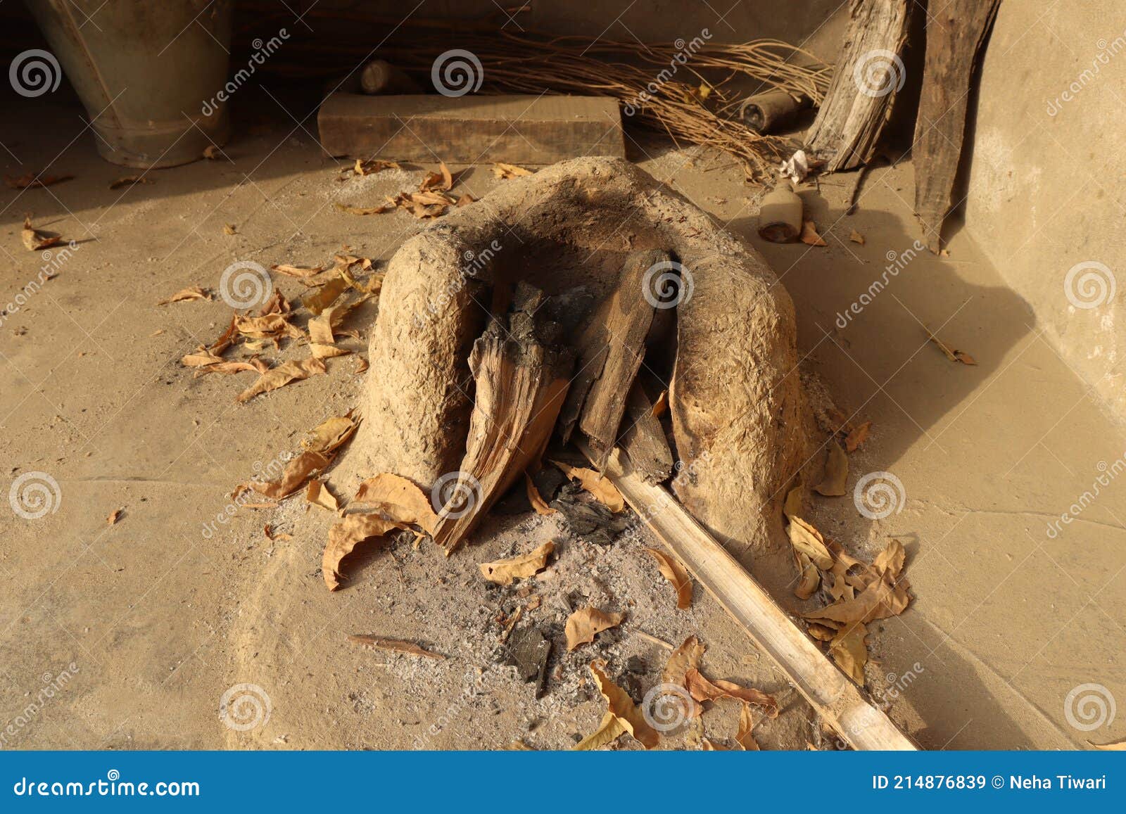 Food Making Structure Traditional Old Village Chulha Stock Image ...