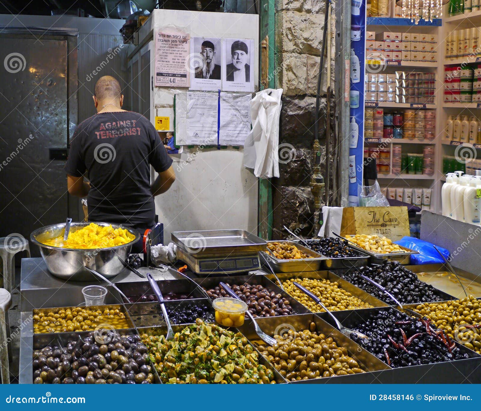 Food market in Jerusalem editorial photo. Image of jewish - 28458146